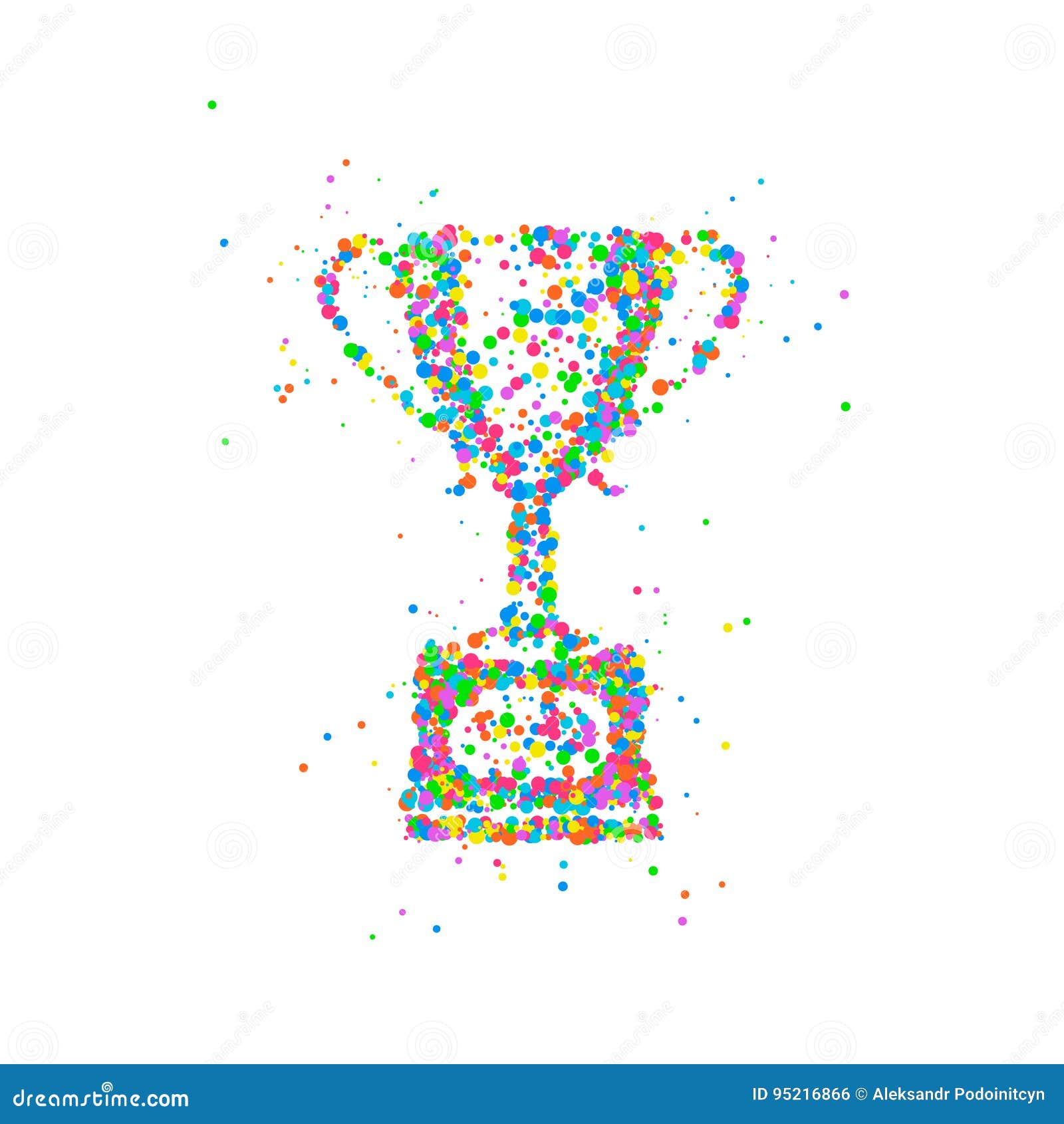Abstract trophy cup stock vector. Illustration of honor - 95216866