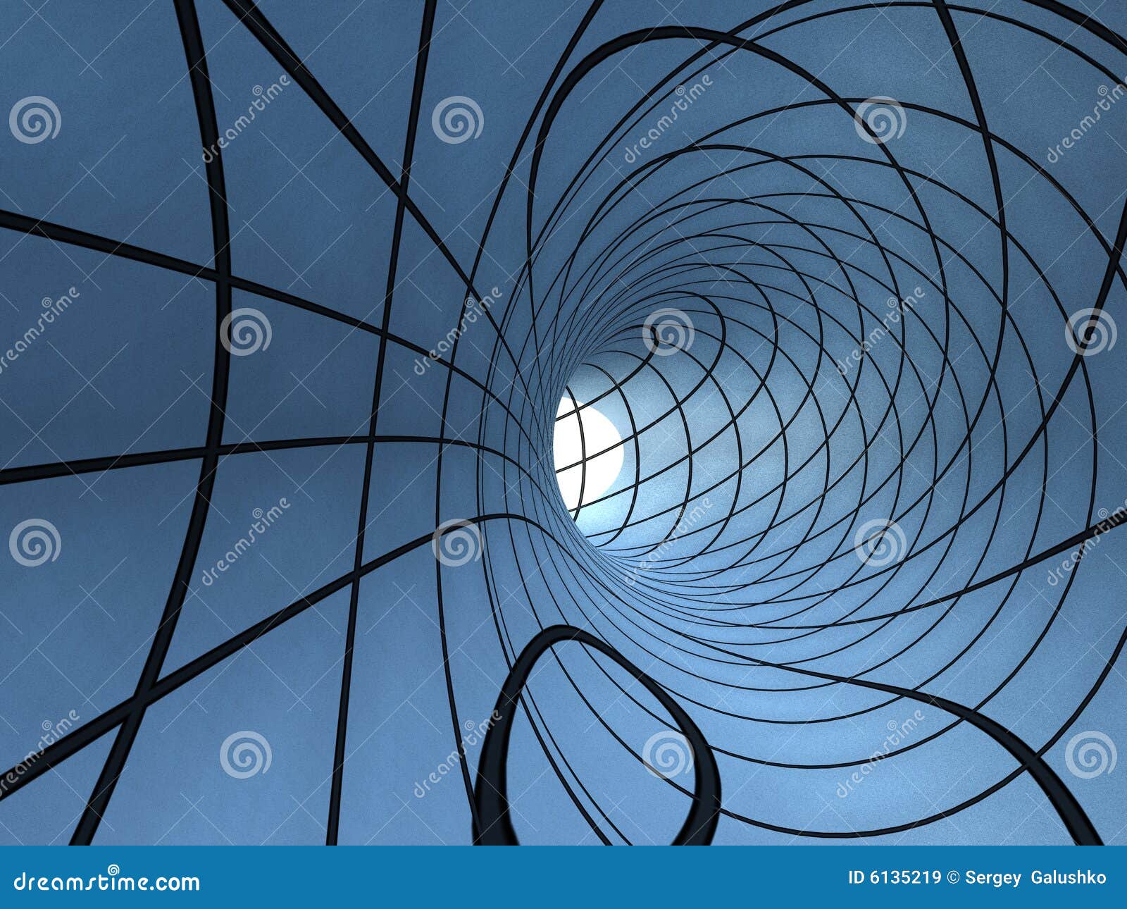 Abstract tunnel stock illustration. Illustration of pattern - 6135219