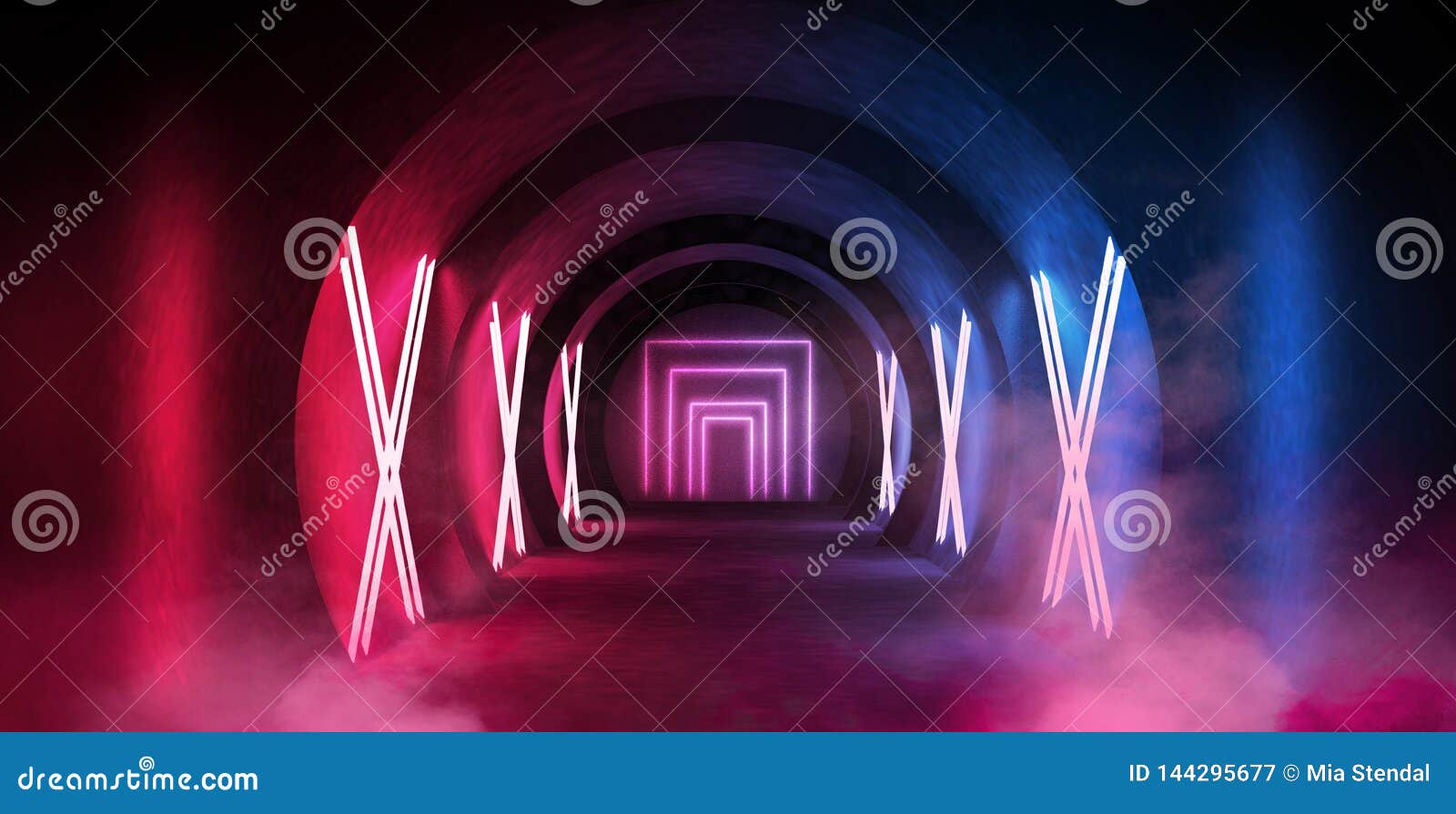 Abstract Tunnel, Corridor with Rays of Light and New Highlights ... Abstract Tunnel, Corridor with Rays of Light and New Highlights ...