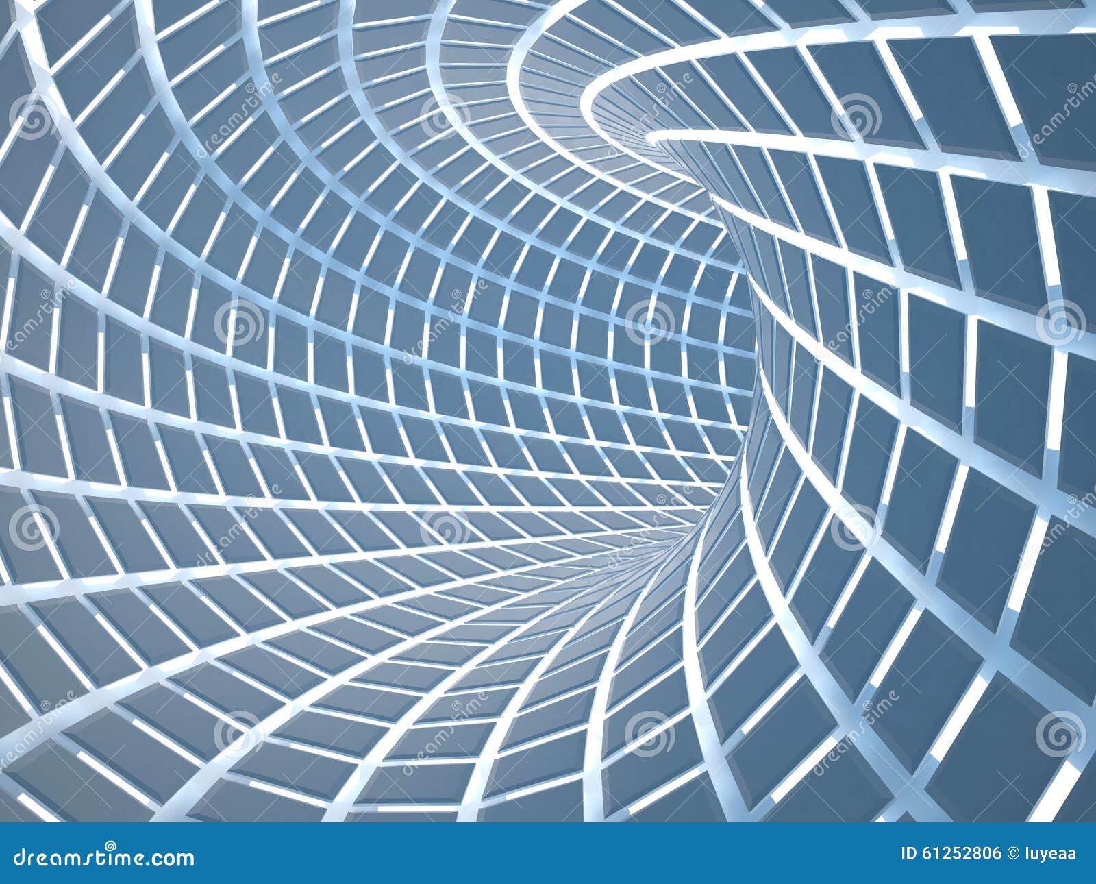 Abstract tunnel, 3D stock illustration. Illustration of phenomenon ...