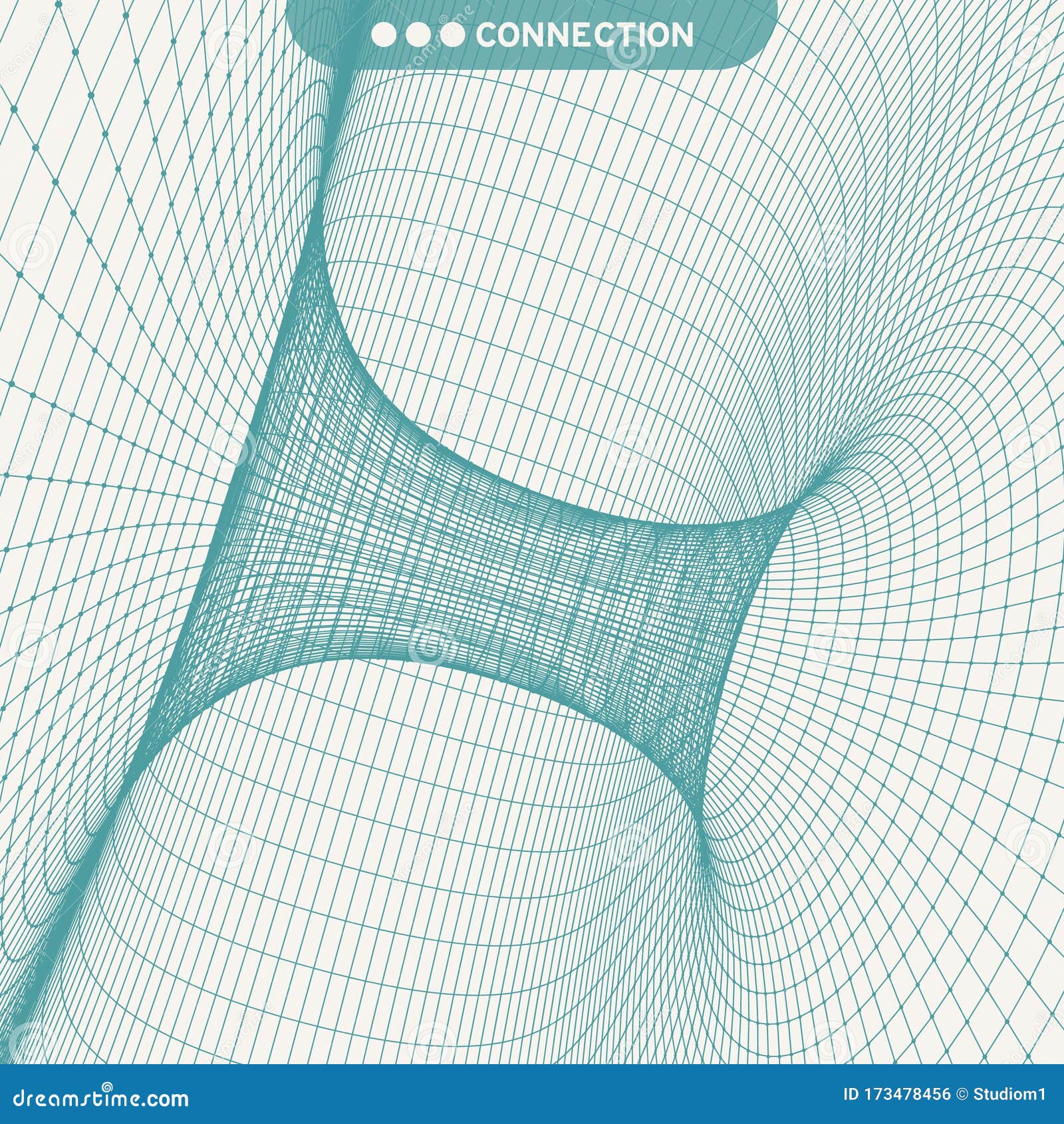 Abstract Tunnel Grid. 3d Vector Illustration Stock Vector ...