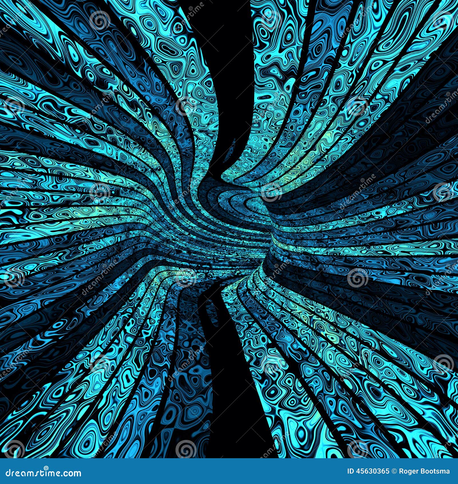 Abstract Tunnel Illustration Stock Illustration - Illustration of black ...