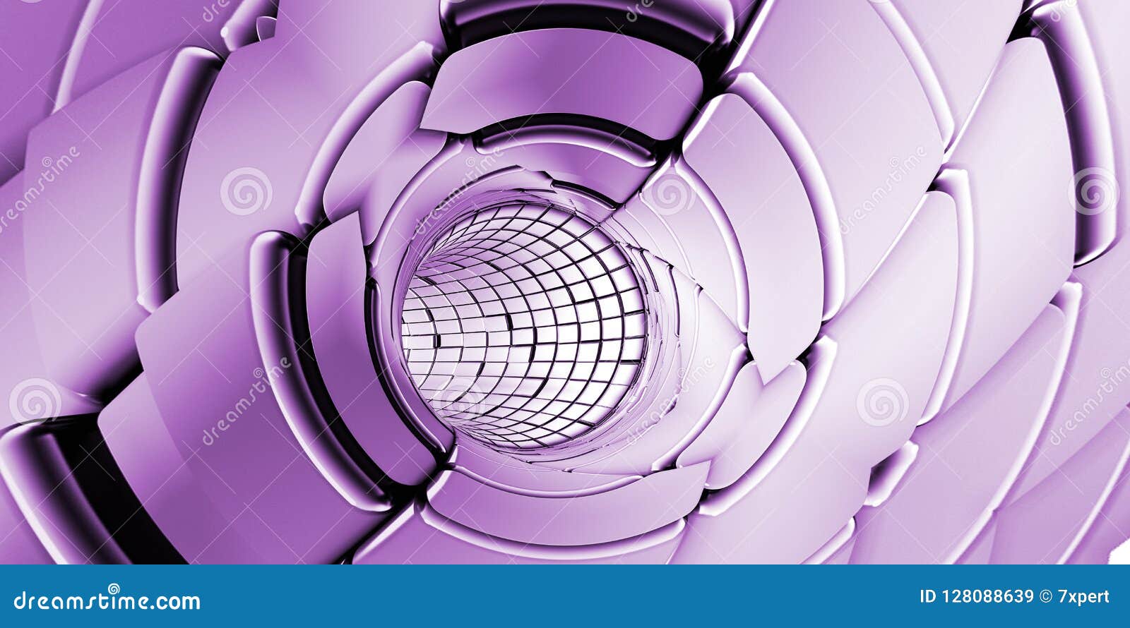 Abstract Tunnel Technology Background Stock Image - Image of effects ...