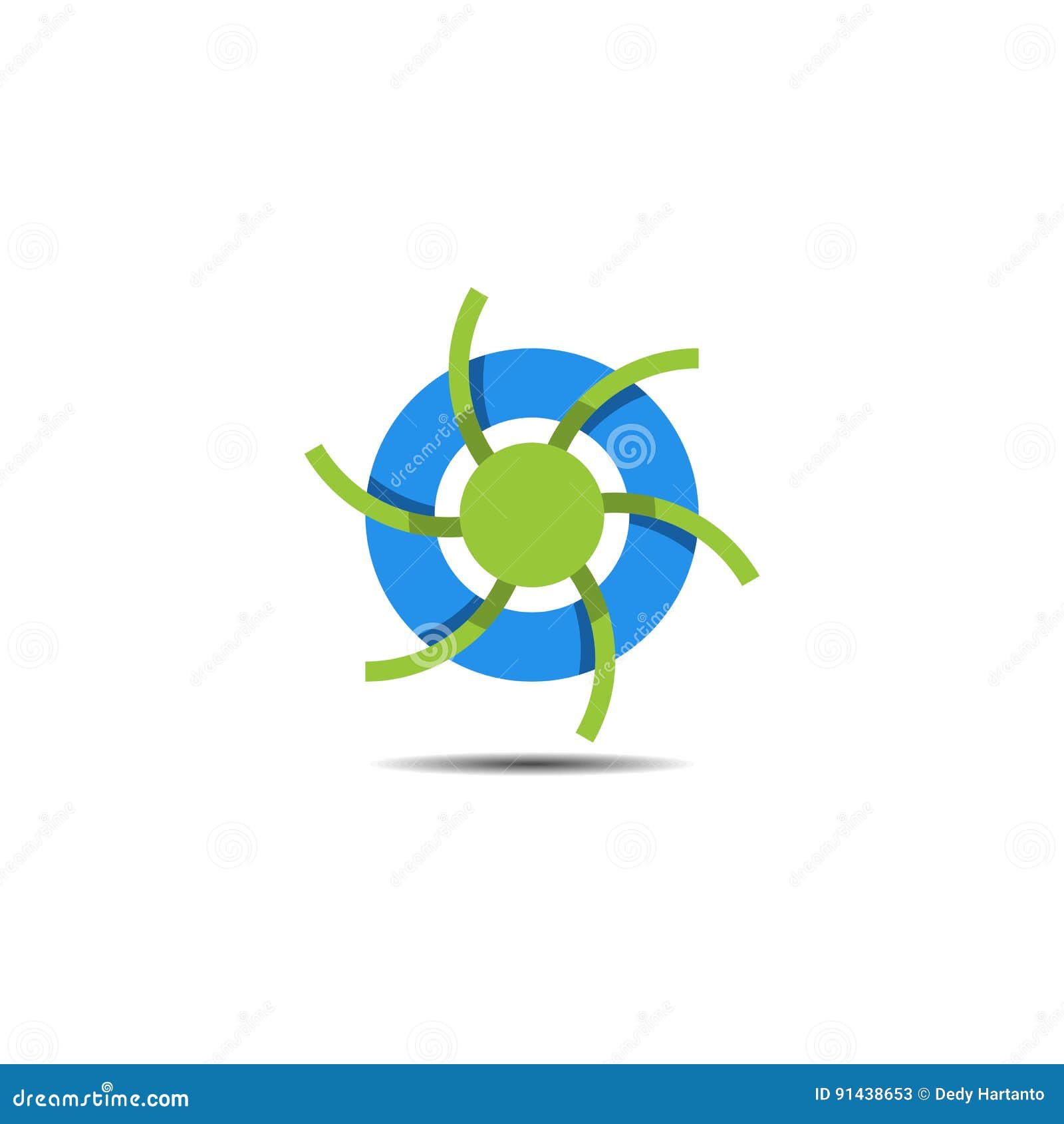 Abstract turbine logo stock vector. Illustration of power - 91438653