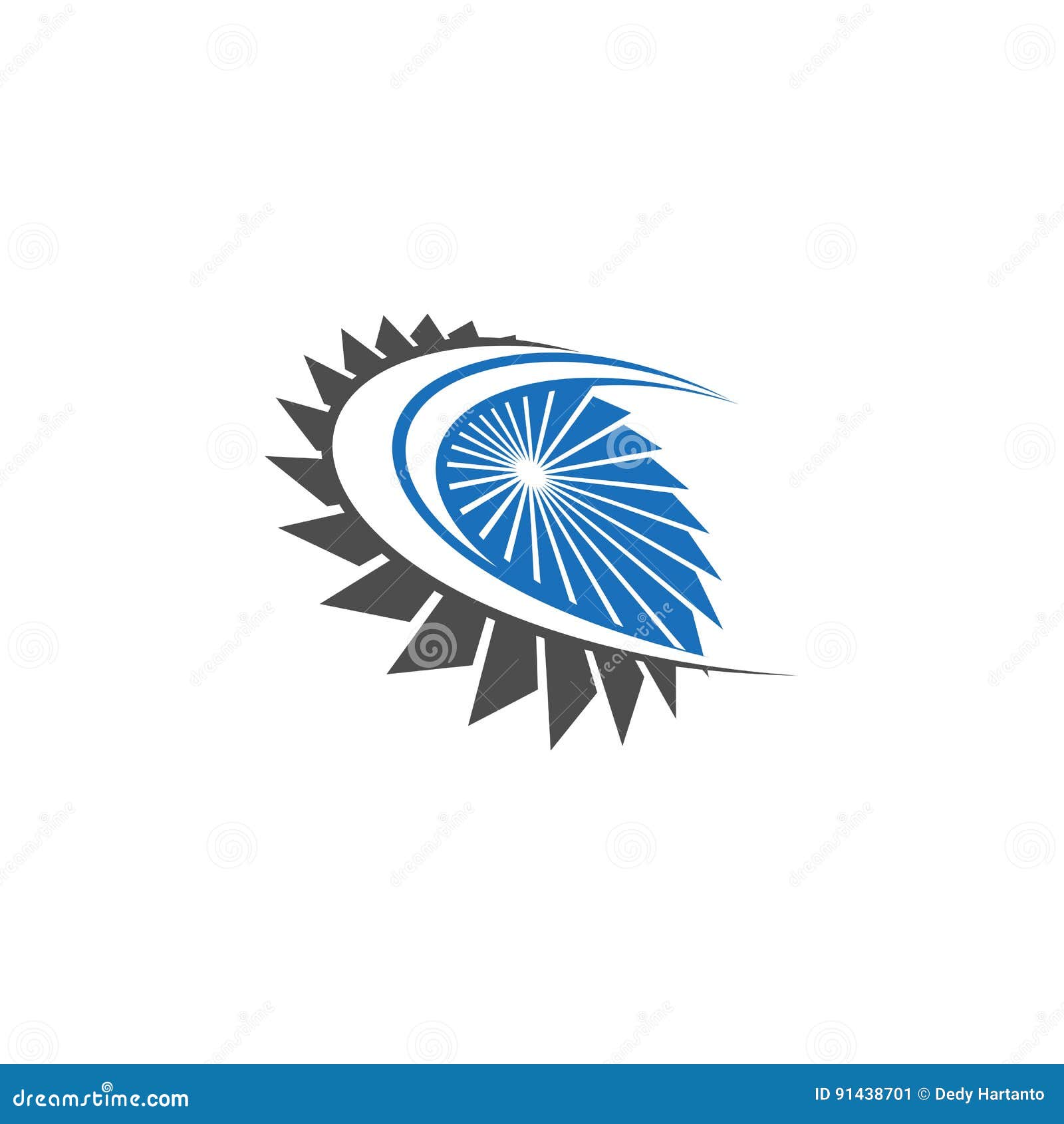 Abstract turbine logo stock vector. Illustration of logo - 91438701