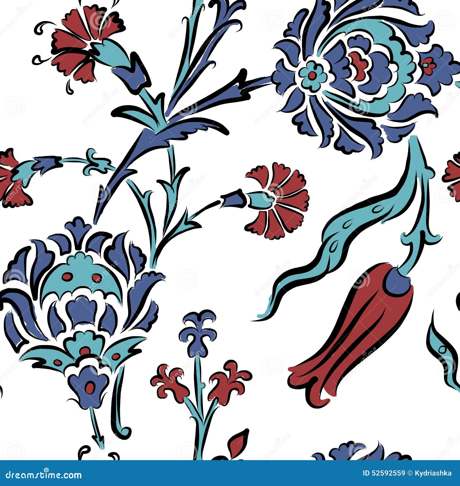 Abstract Turkish Pattern for Your Design Stock Vector - Illustration of ...