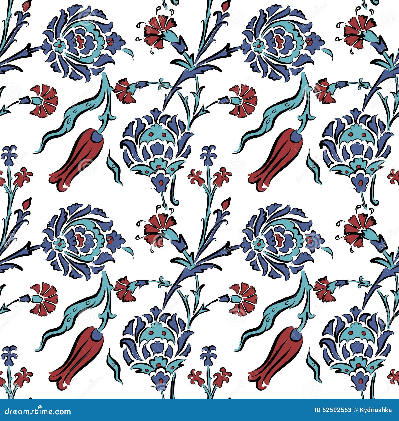 Abstract Turkish Pattern for Your Design Stock Vector - Illustration of ...