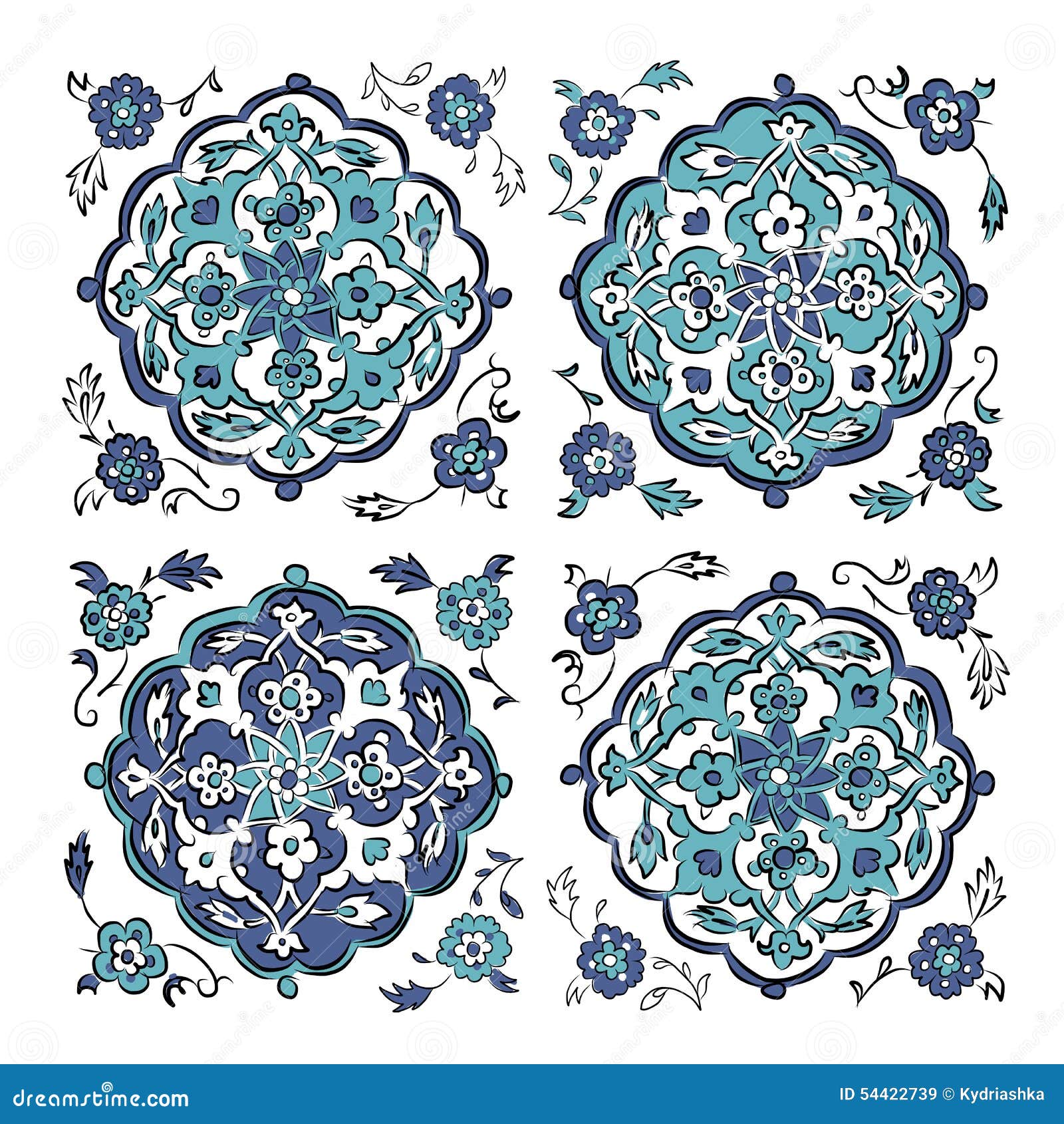 Abstract Turkish Pattern For Your Design Stock Vector - Illustration of ...