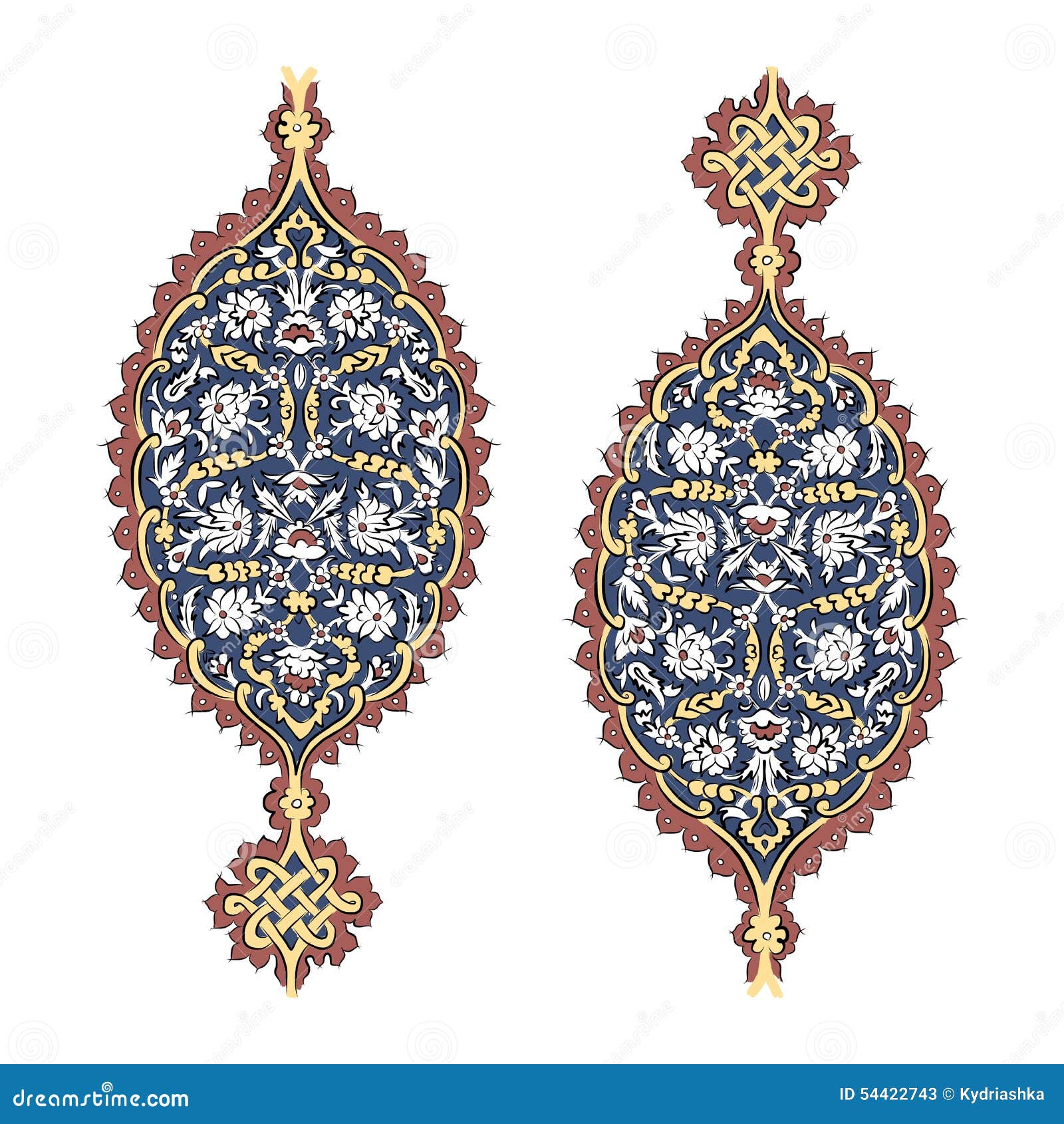 Abstract Turkish Pattern for Your Design Stock Vector - Illustration of ...