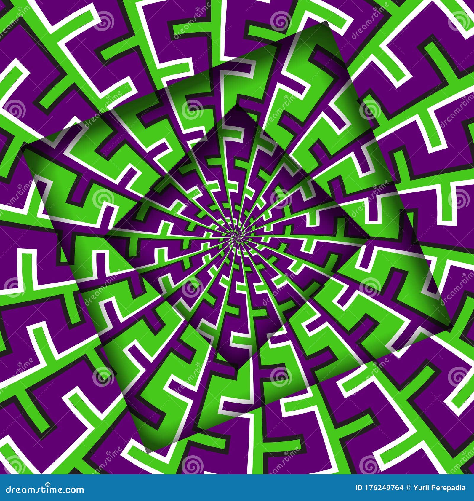 Abstract Turned Frames with a Rotating Purple Green Spiral Pattern ... Abstract Turned Frames with a Rotating Purple Green Spiral Pattern ...