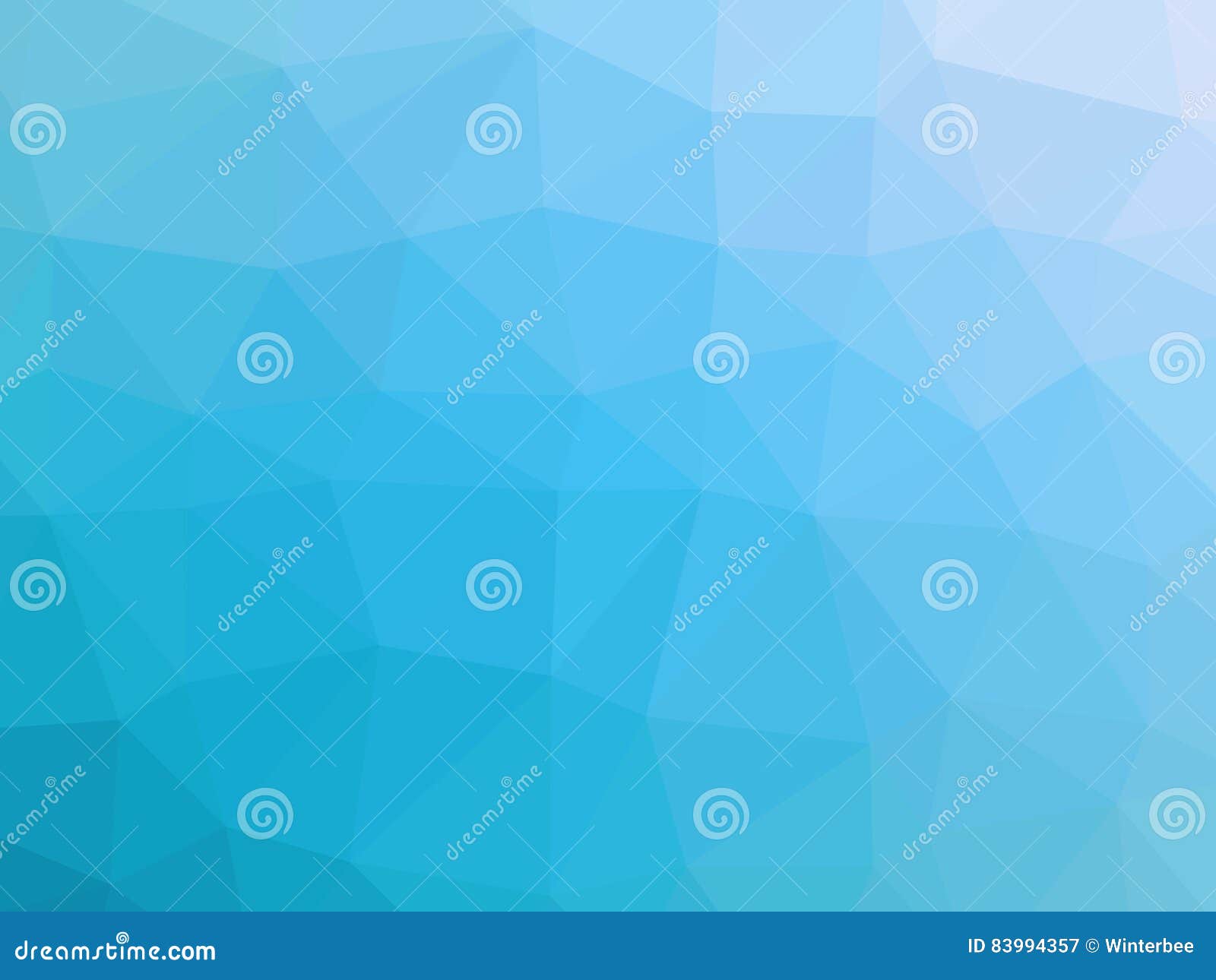 Abstract Turquoise Blue Gradient Low Polygon Shaped Background Stock ...