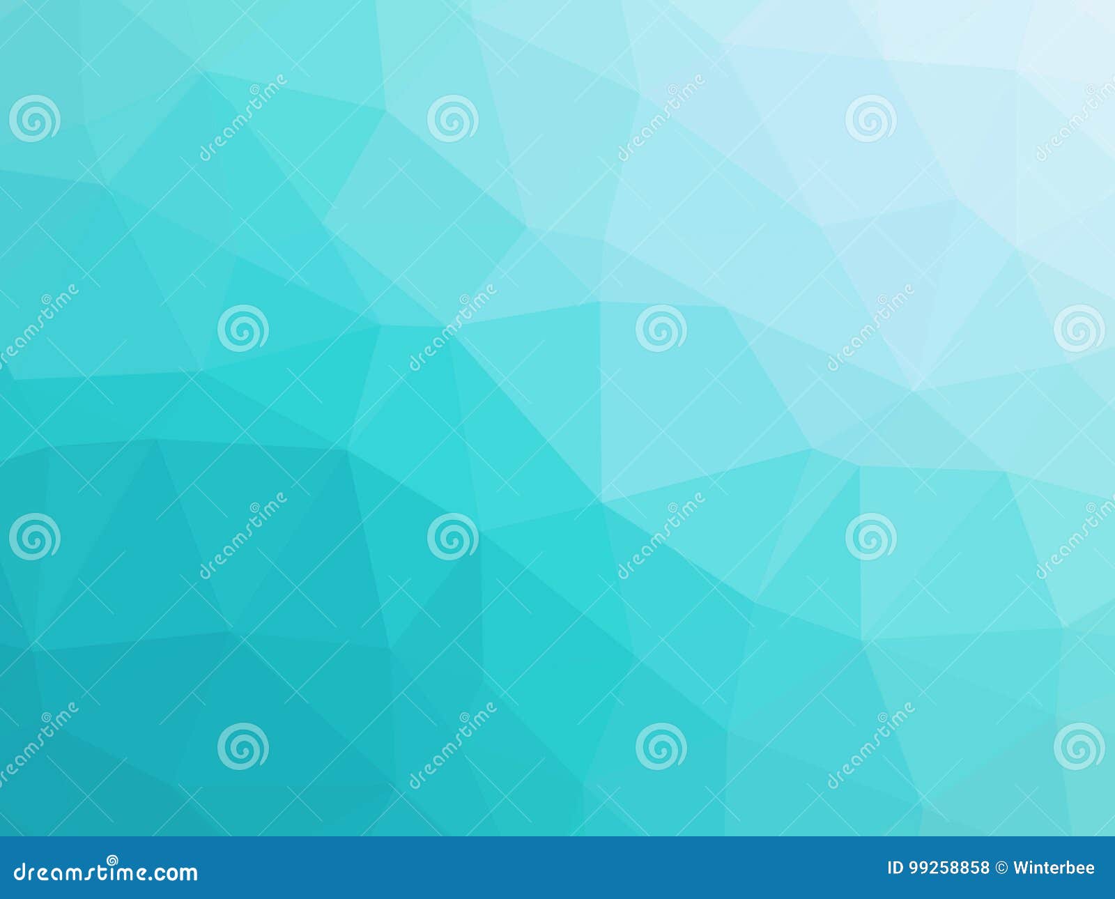 Abstract Turquoise Blue Gradient Low Polygon Shaped Background Stock ...