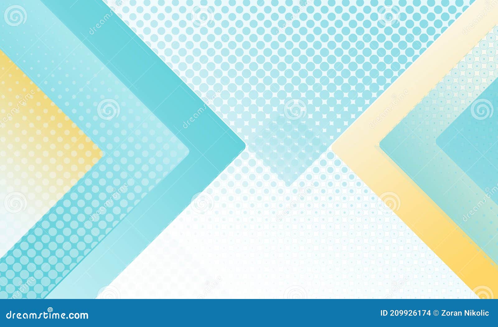 Abstract Turquoise Blue Triangles and Dotted Mesh on White Background ...