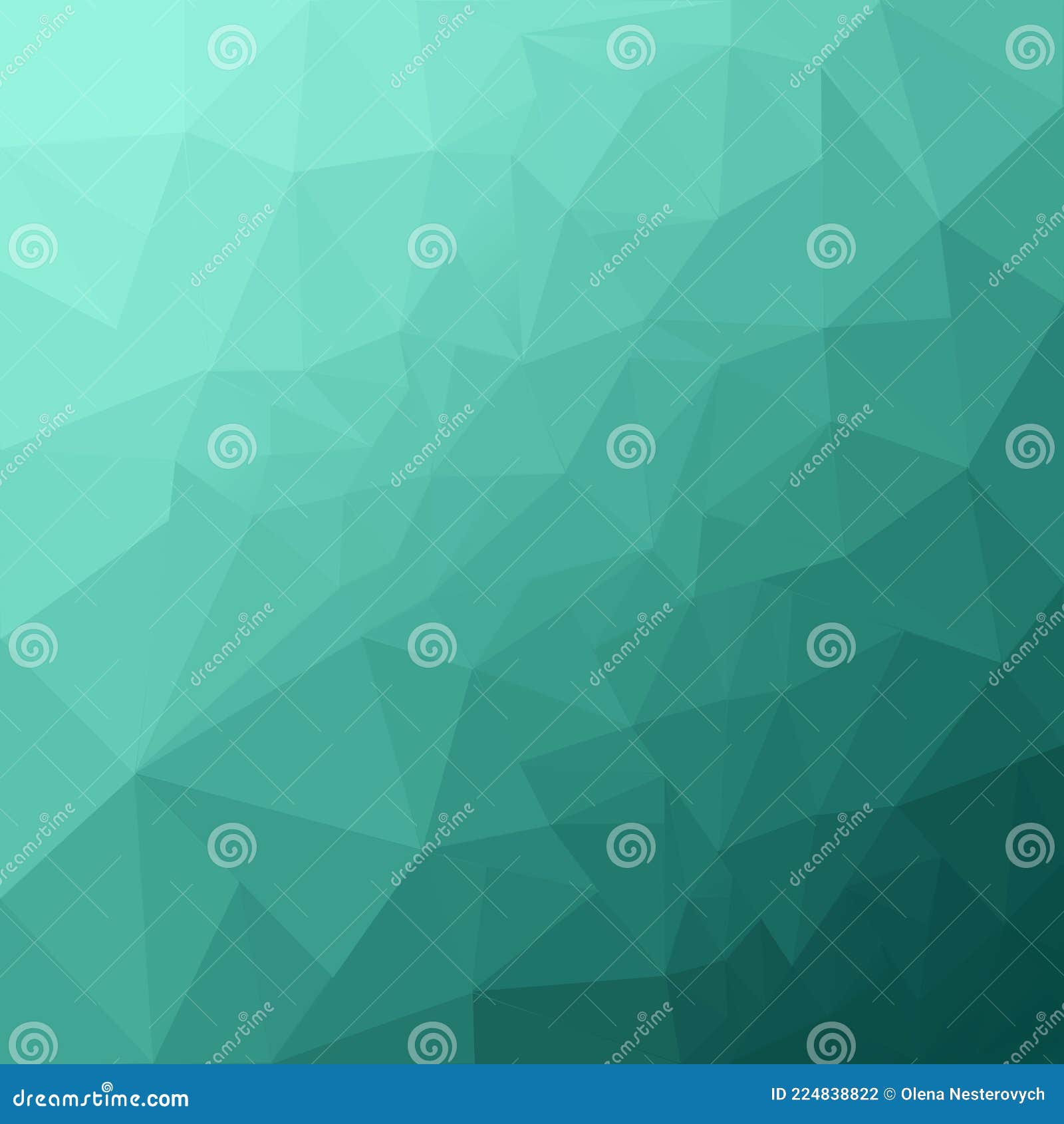 Abstract Turquoise Geometric Background. Polygon Background Stock ...