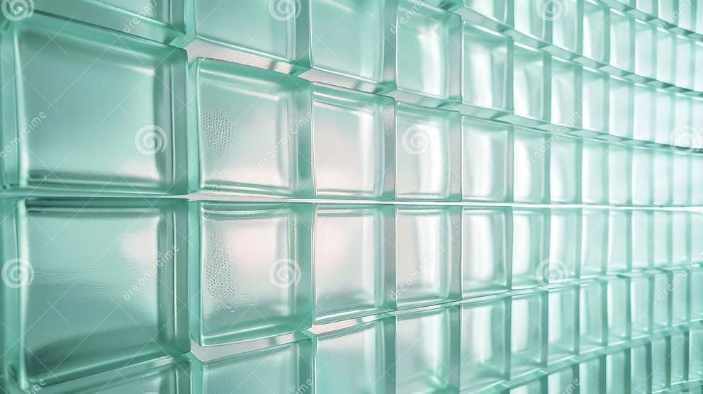 Abstract Turquoise Glass Blocks Texture Background Stock Image - Image ...