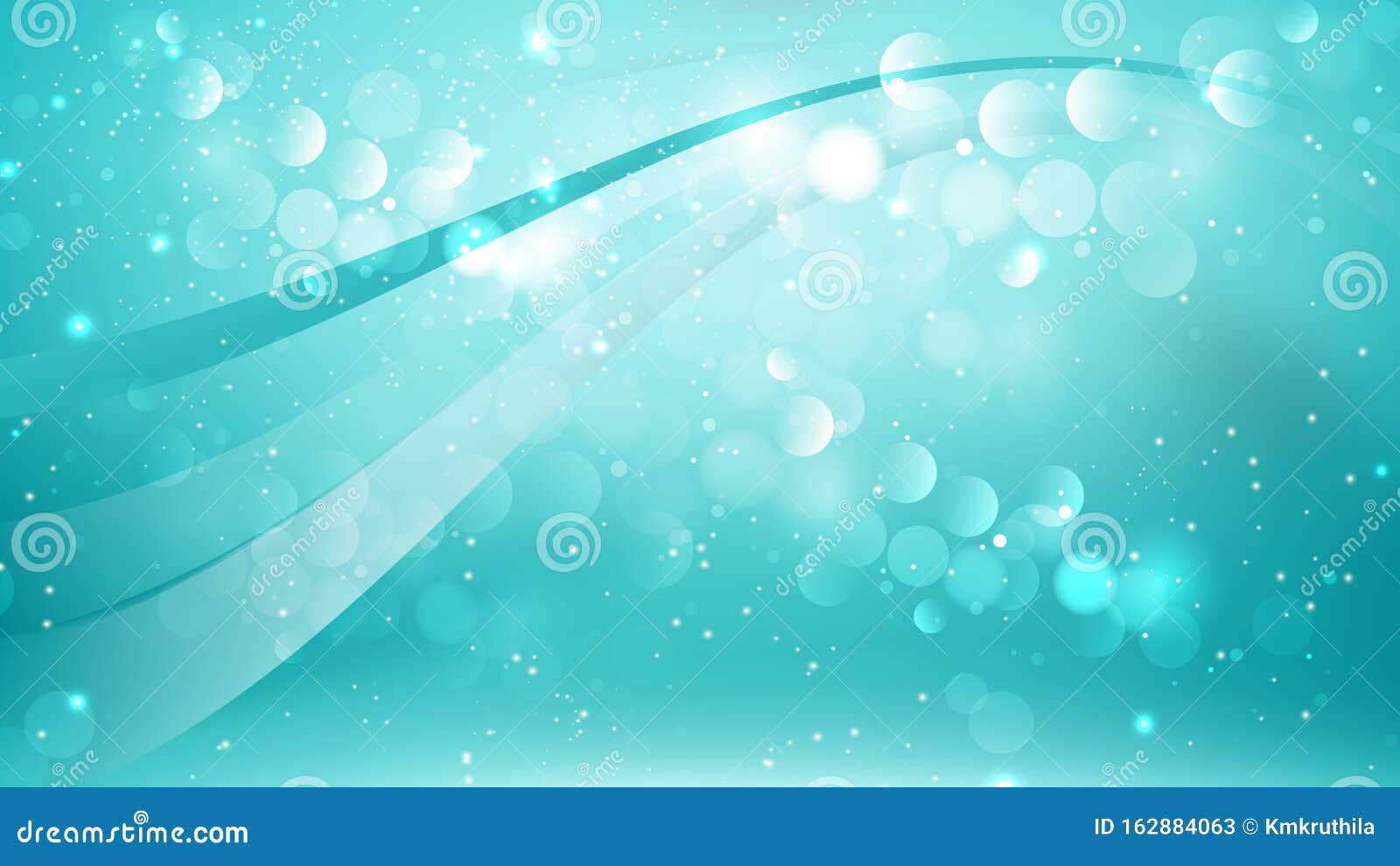 Abstract Turquoise Lights Background Design Stock Vector - Illustration ...