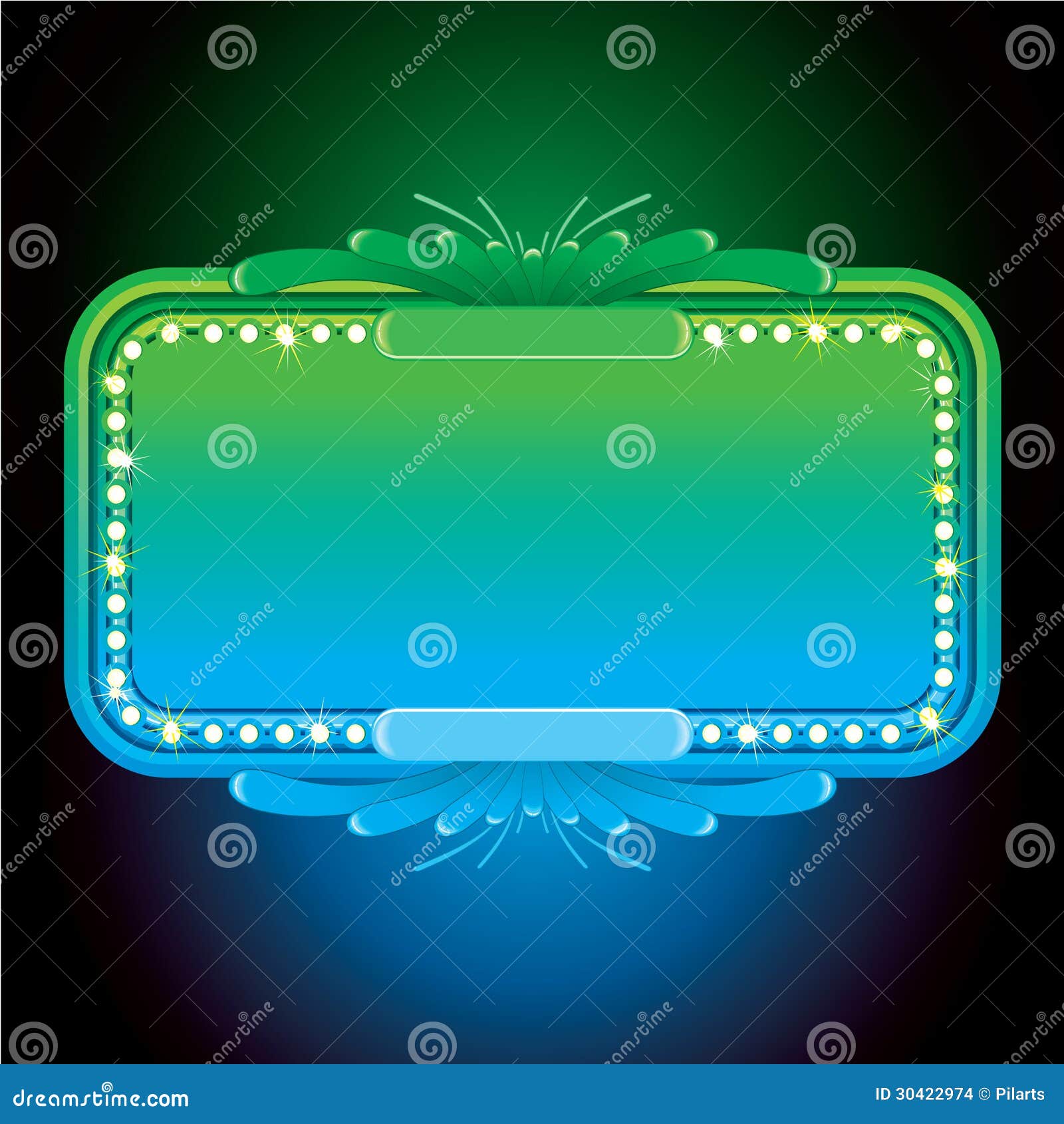 Abstract Turquoise Neon Sign. Vector Background Stock Vector ...