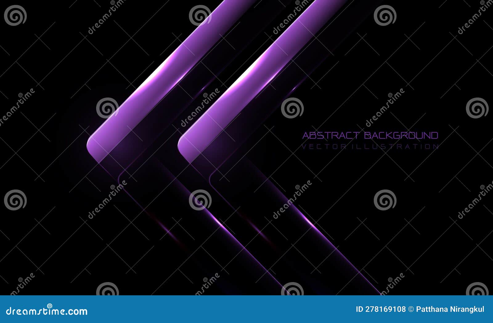 Abstract Twin Violet Curve Arrow Shadow Direction On Hexagon Mesh Pattern With Blank Space