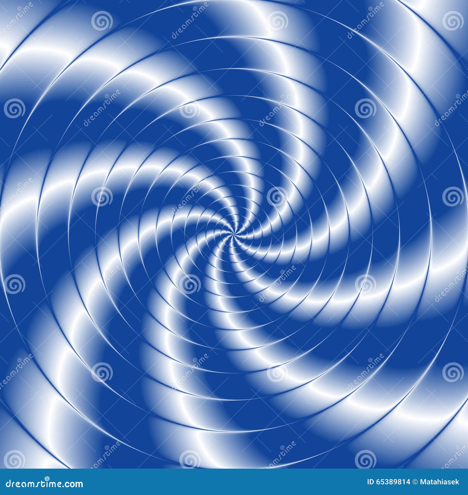 Abstract Twisted Background with Circles in Blue Stock Illustration ...