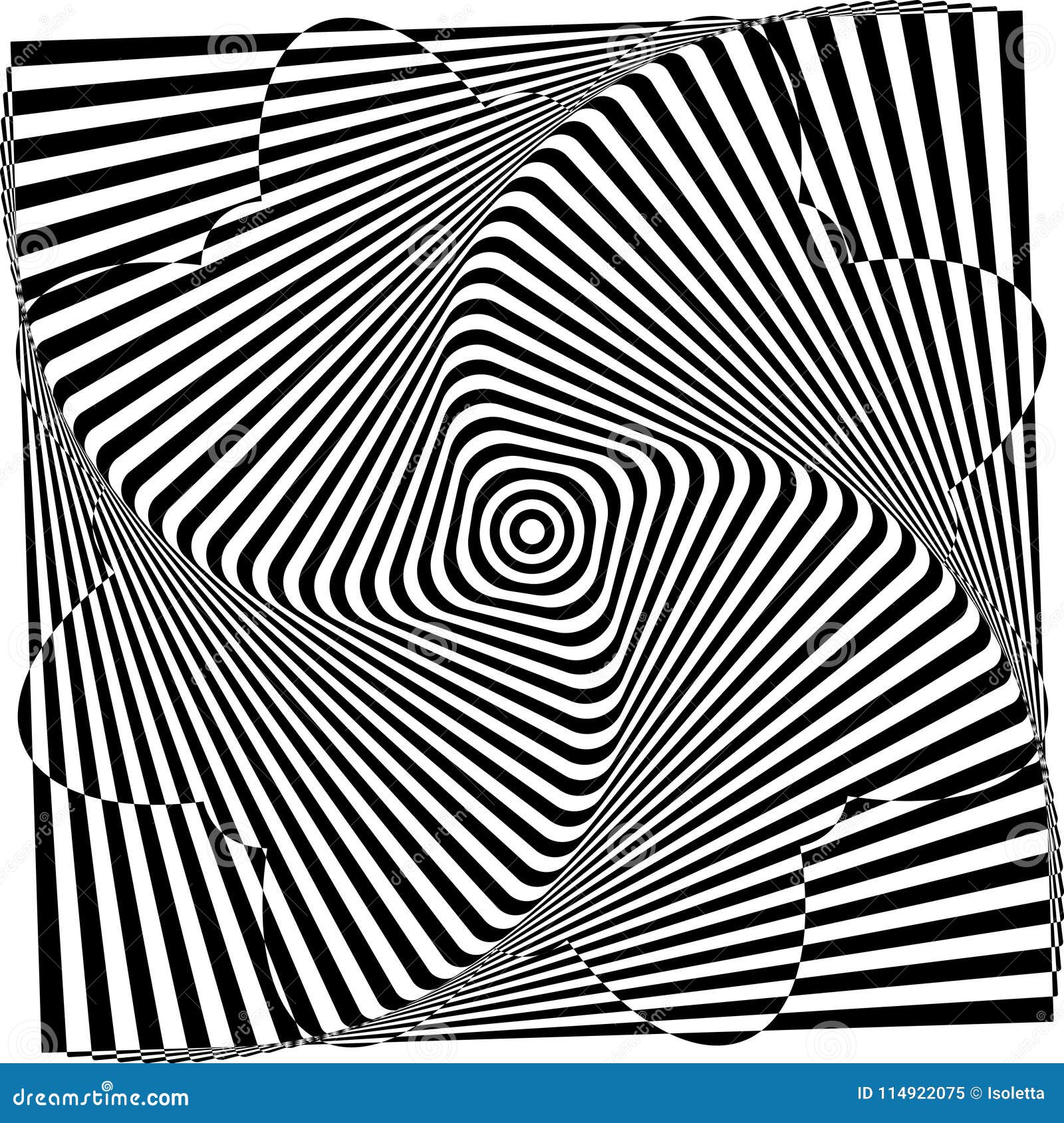 Abstract Twisted Background. Optical Illusion of Distorted Surface ...