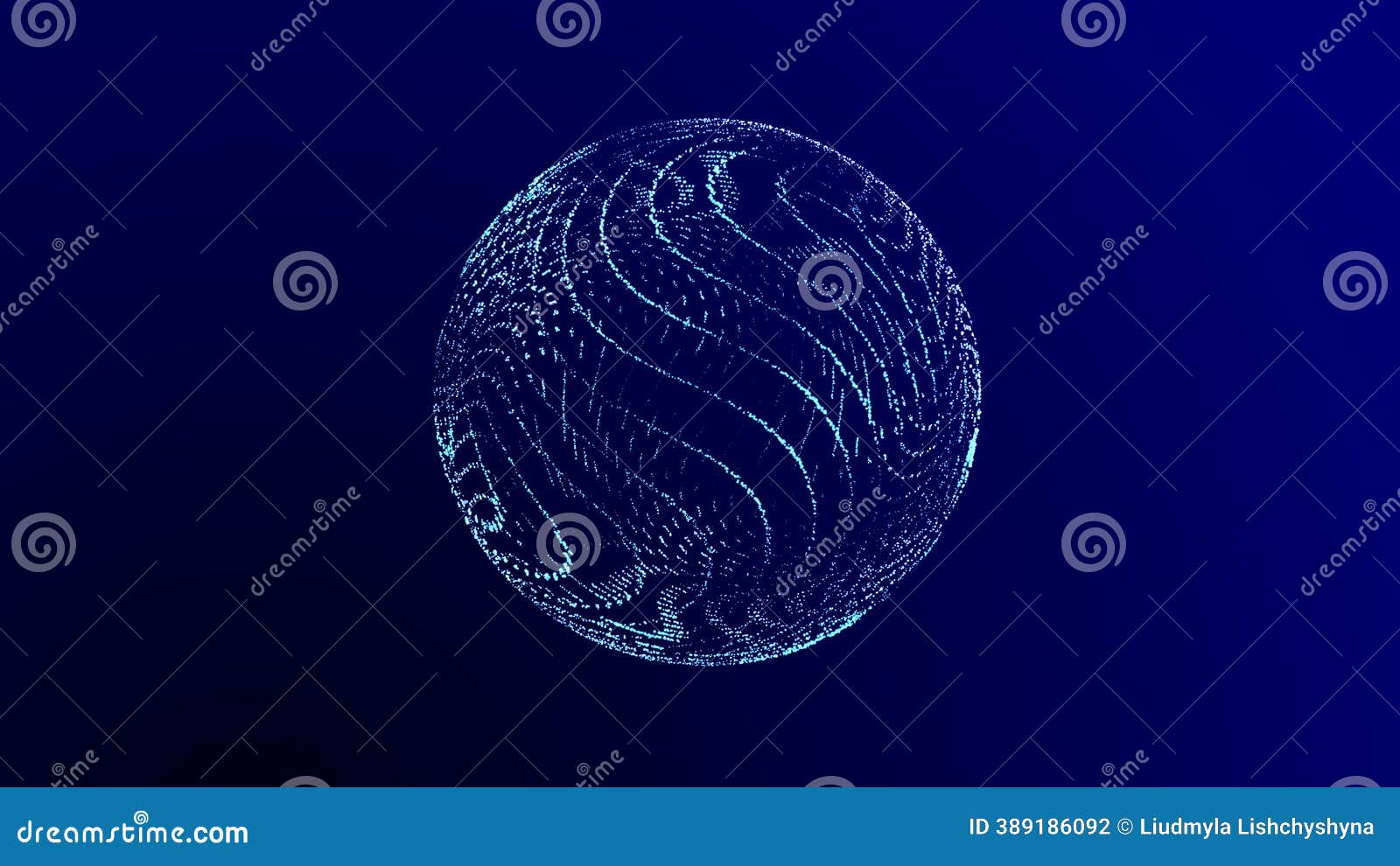 Cosmic Wormhole Vortex, World Map, Dot And Line Composition ...