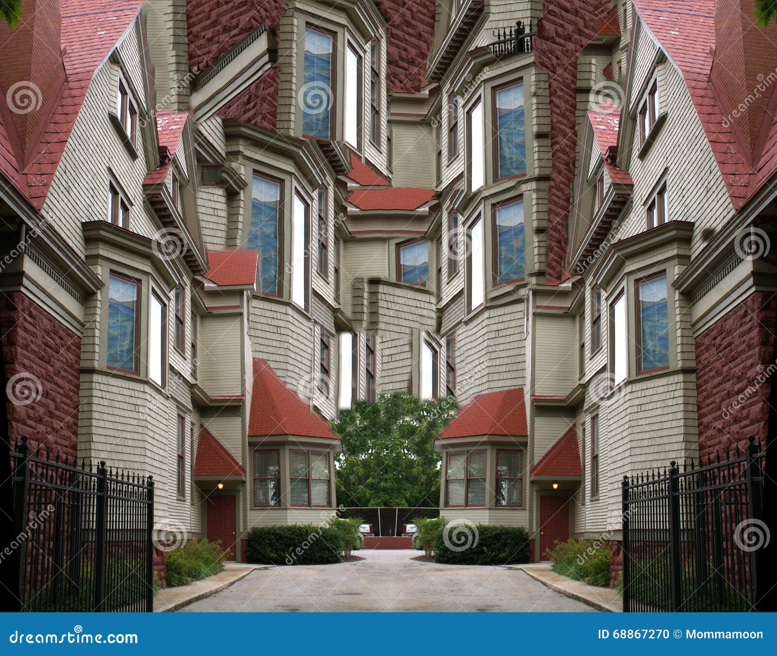 Abstract Twisted House stock photo. Image of abstract - 68867270