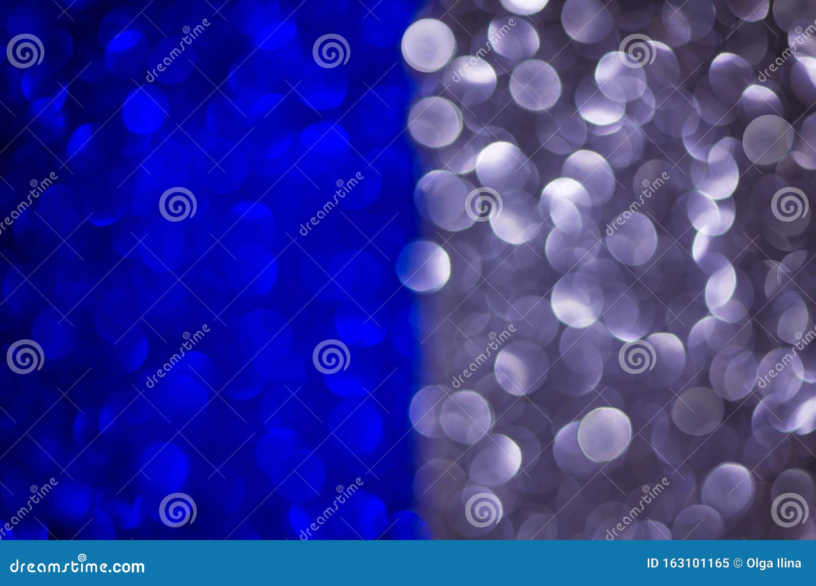 Abstract Two Color Texture Glitter Lights Background. Blue, Silver. De ...