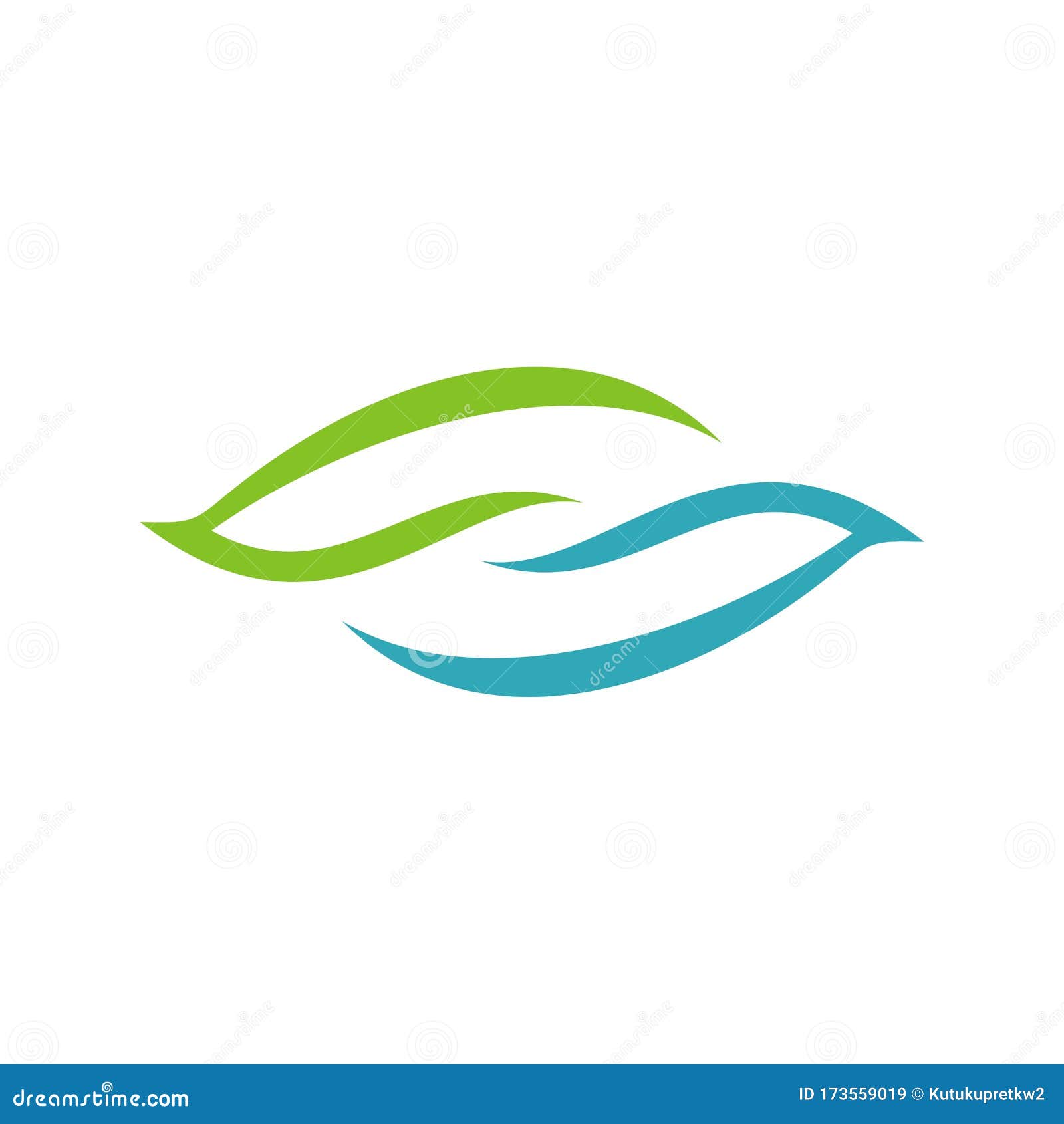 Abstract Two Hands for Spa Logo Illustration Design. Vector EPS 10 ...