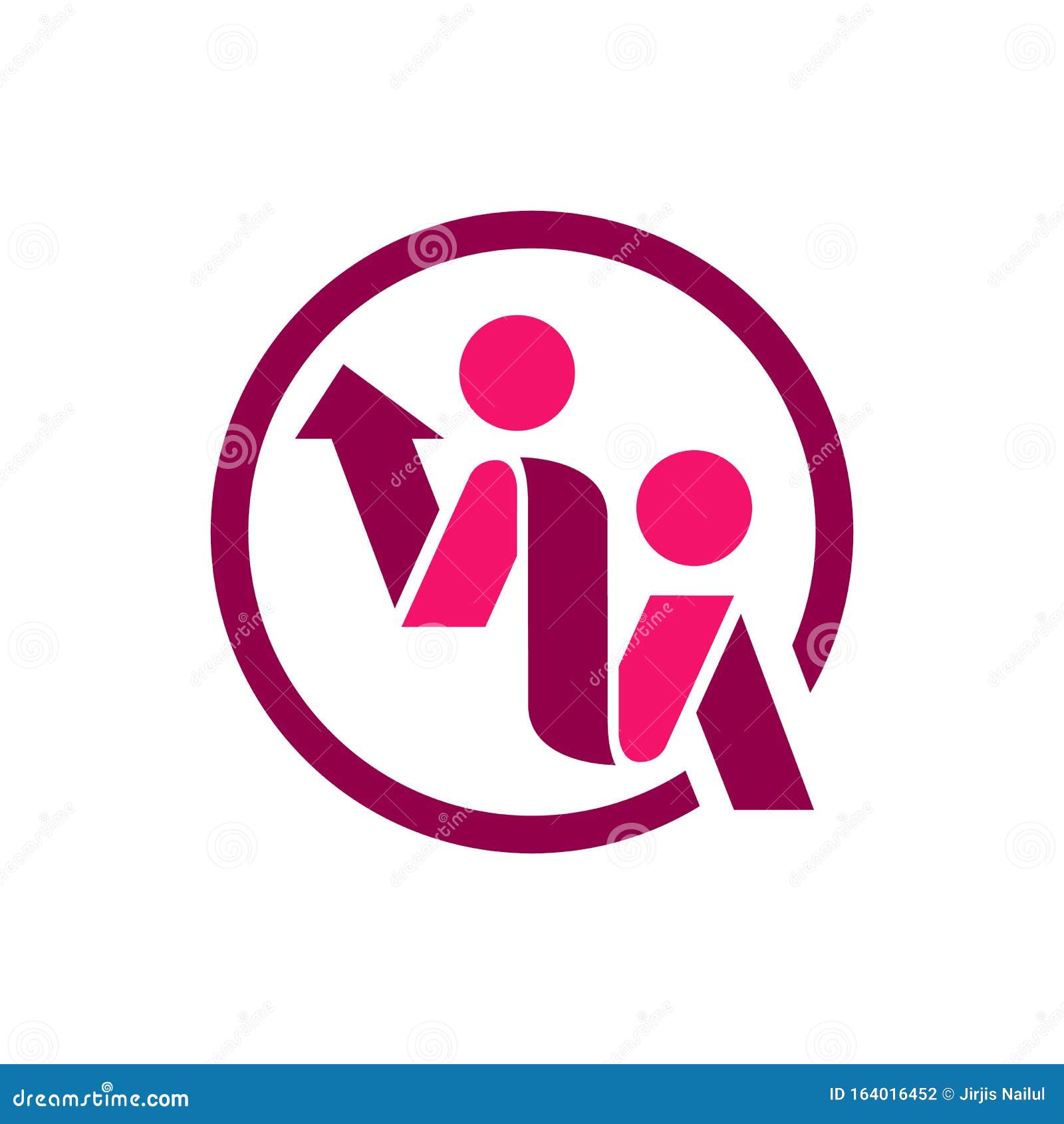 Abstract 2 Two People Logo Template Vector Design Stock Vector ...