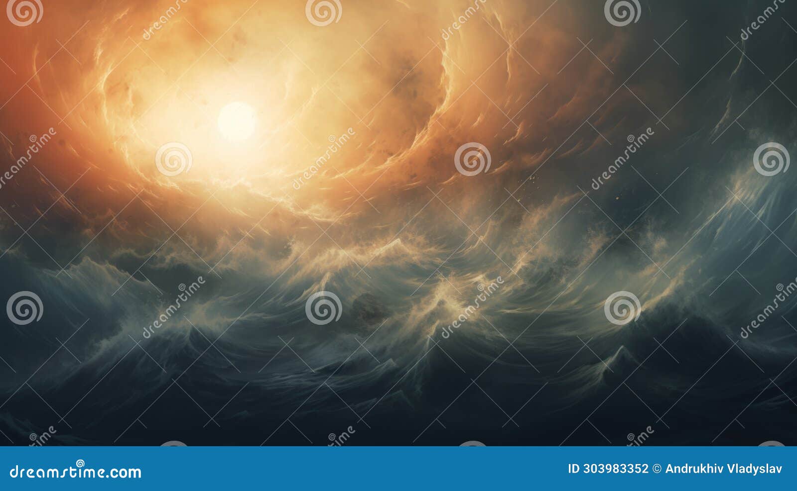 Abstract Typhoon Background, Abstract Illustration. Stock Illustration ...