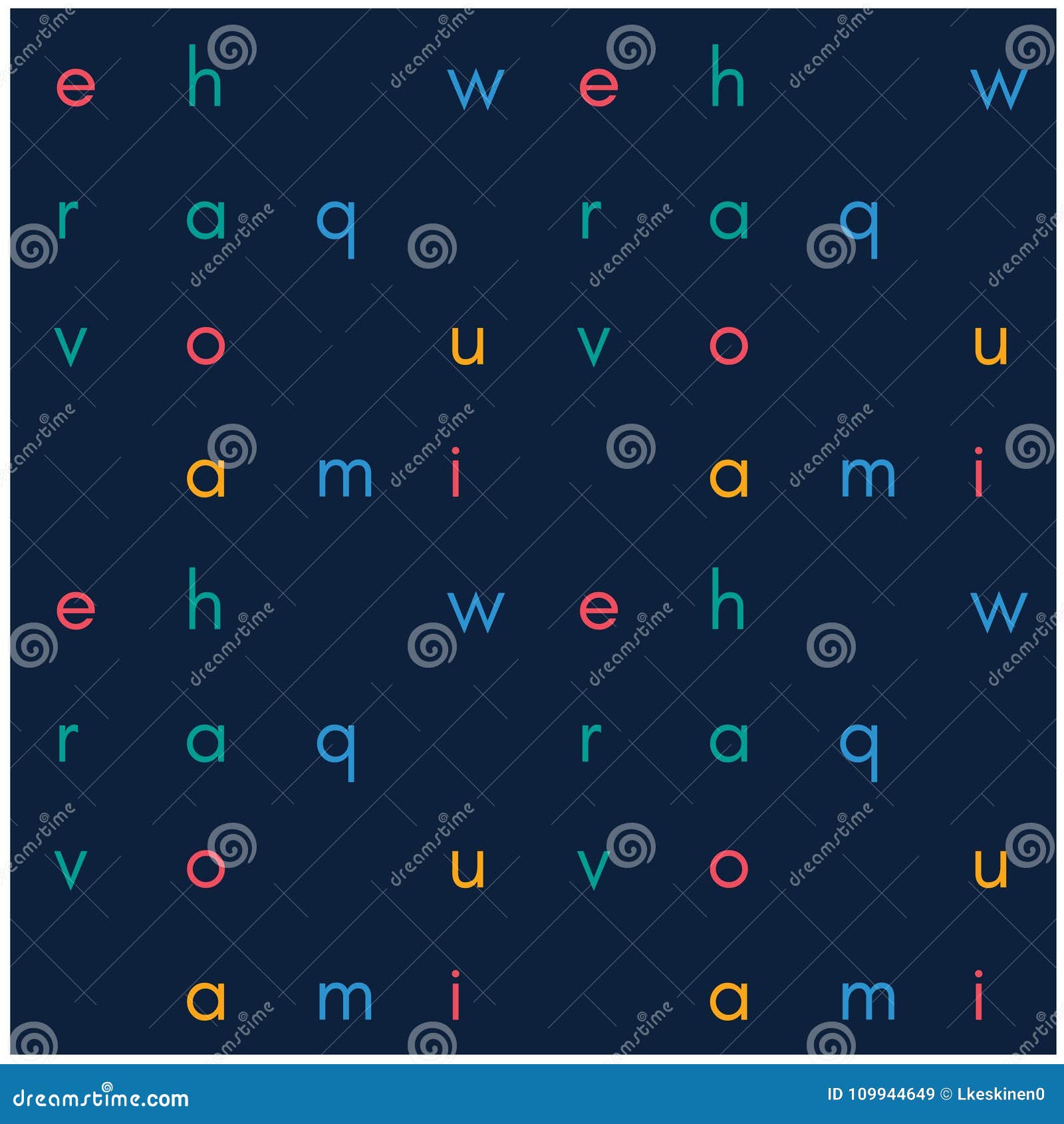 Abstract Typography Seamless Pattern Stock Vector - Illustration of ...