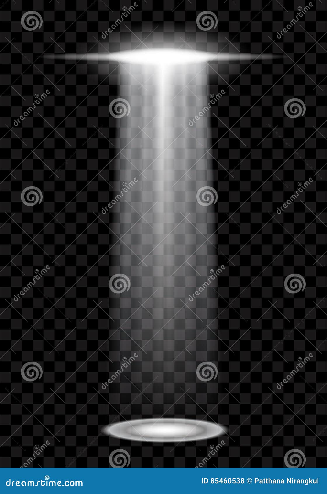 Abstract UFO Background with Bright Beams Isolated Vector Stock Vector ...