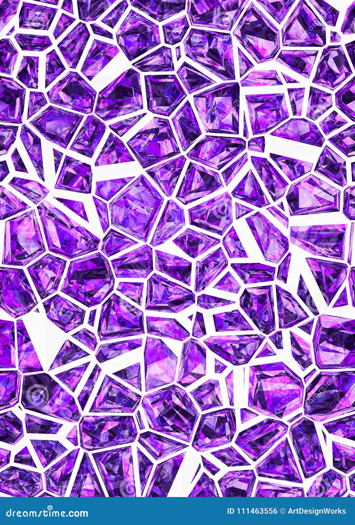 Abstract Ultra Violet Crystals Pattern Stock Illustration ...
