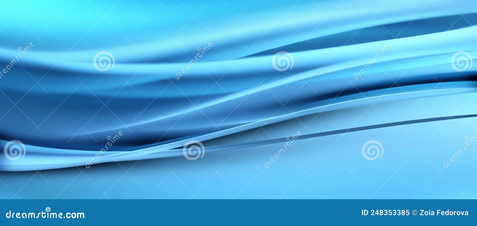 Abstract Ultra Wide Blue Background Stock Illustration - Illustration ...