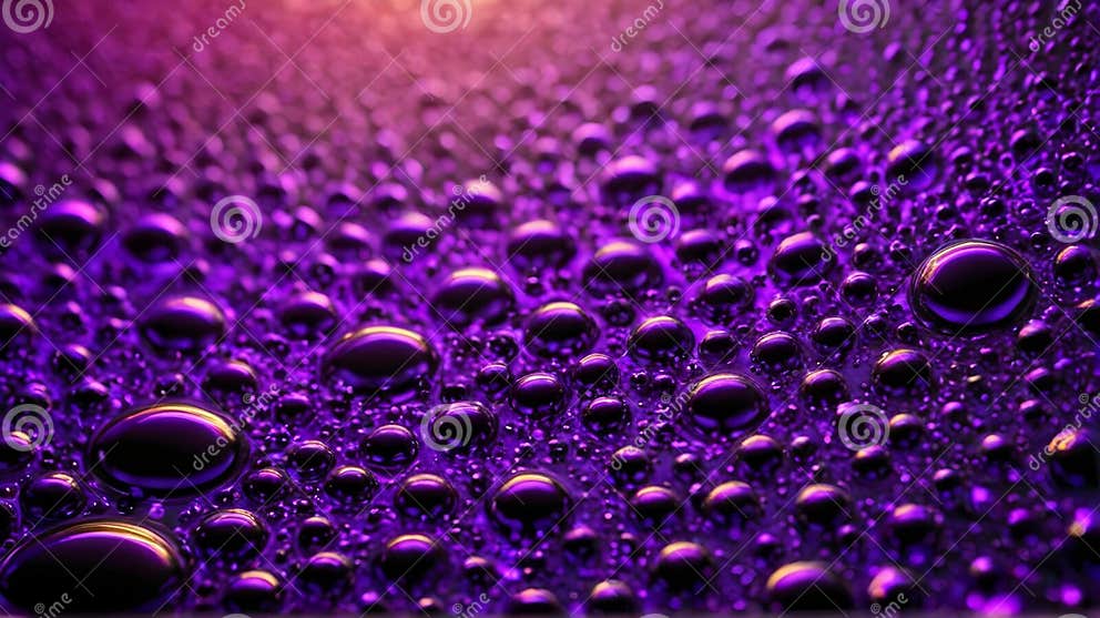 Abstract Ultraviolet Liquid Bubbles Motion Stock Illustration ...