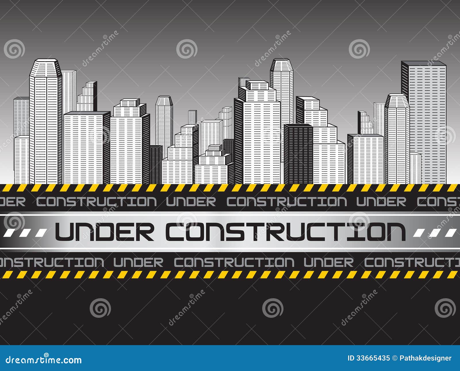 Abstract Under Construction Background Stock Vector - Illustration of ...