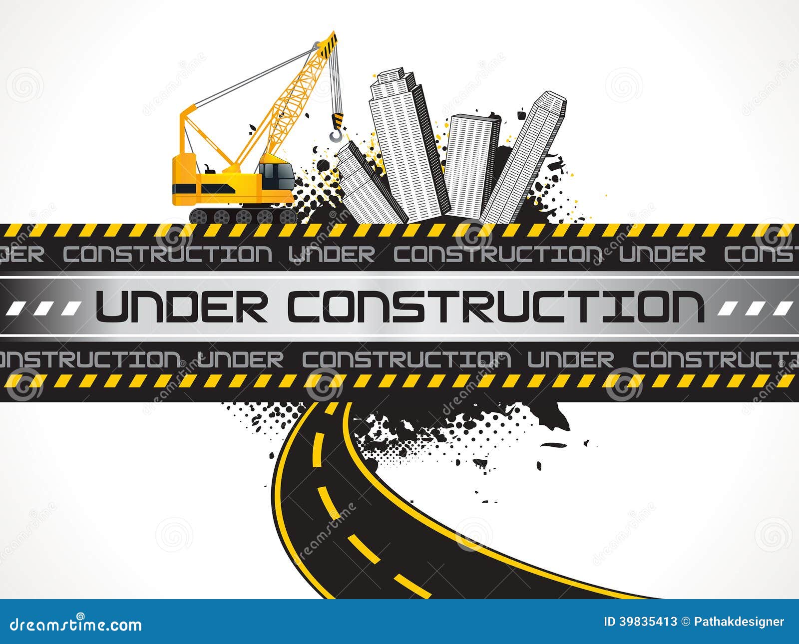 Abstract Underconstruction Background Stock Vector - Illustration of ...
