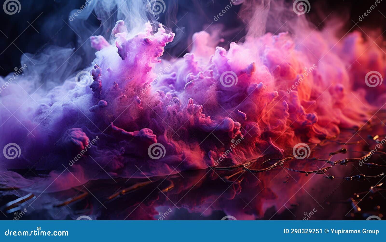 Abstract Underwater Motion, Colors Exploding in a Multi Colored Design ...