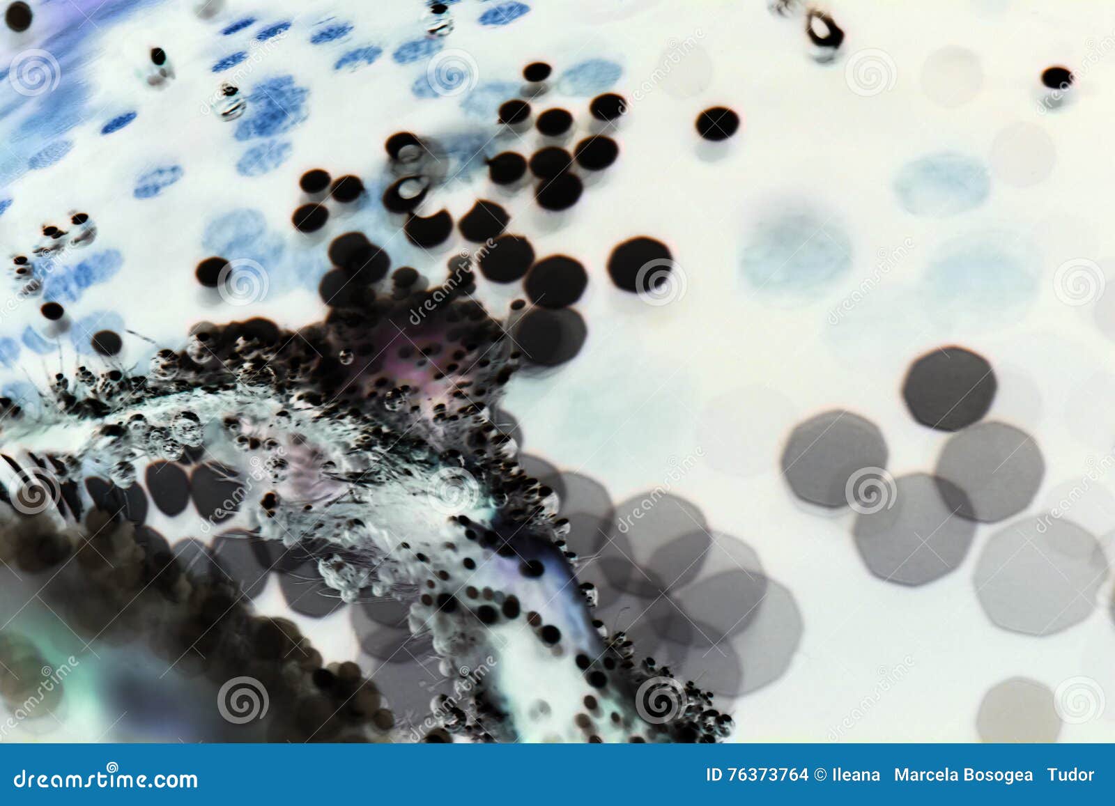 Abstract Underwater Shapes with Bubbles Stock Photo - Image of glowing ...