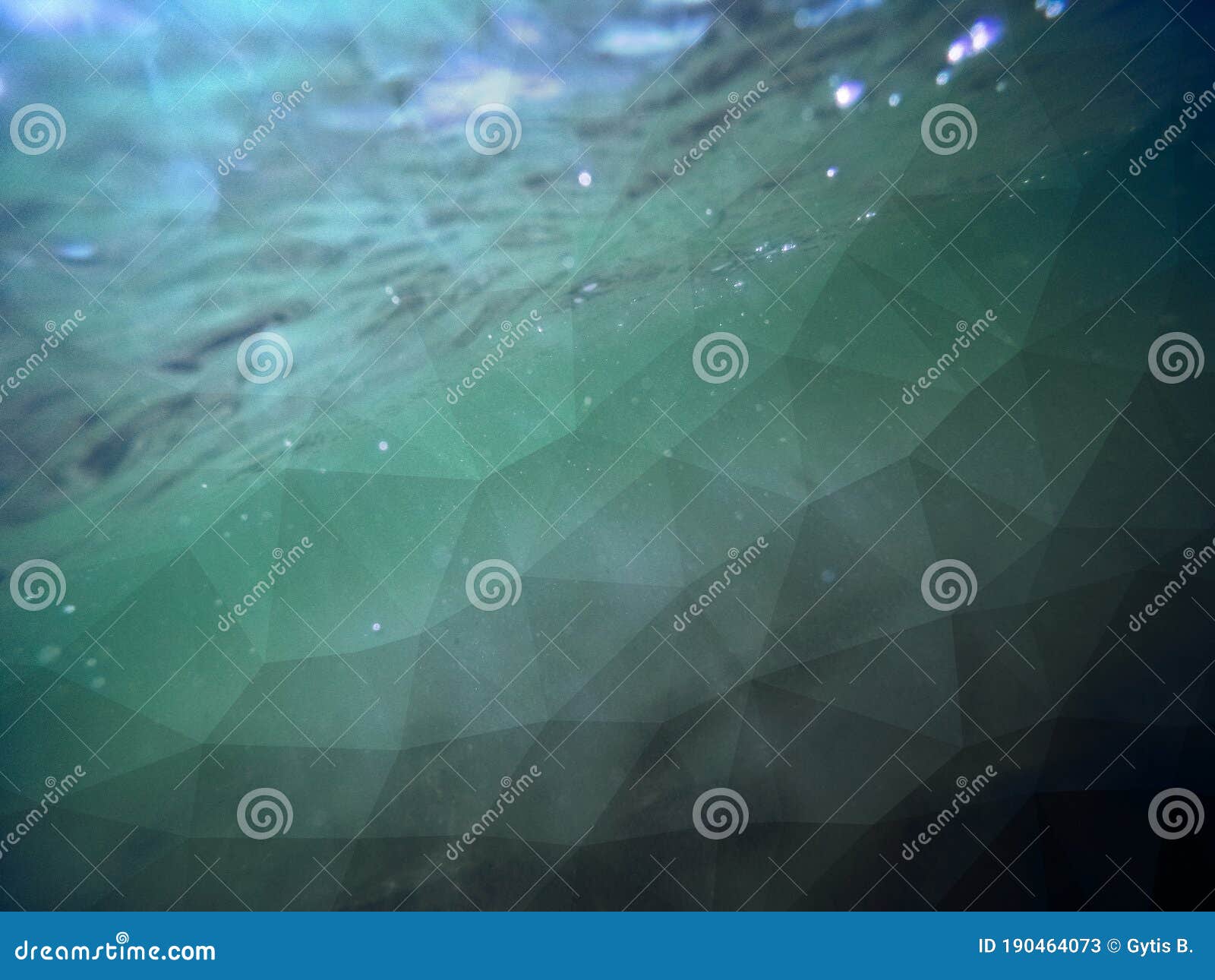 Abstract Underwater Texture with Triangle Patterns Stock Image - Image ...