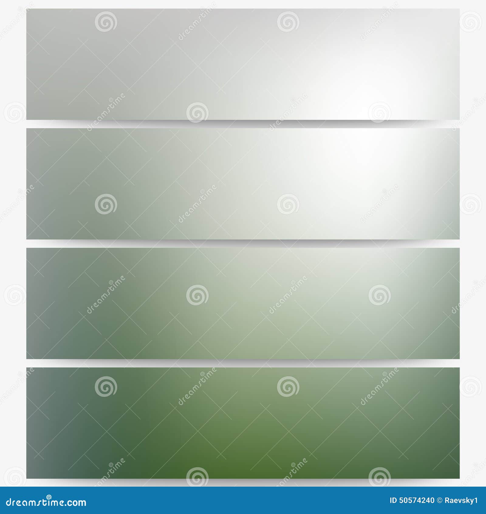 Abstract Unfocused Natural Headers, Blurred Design Stock Vector ...