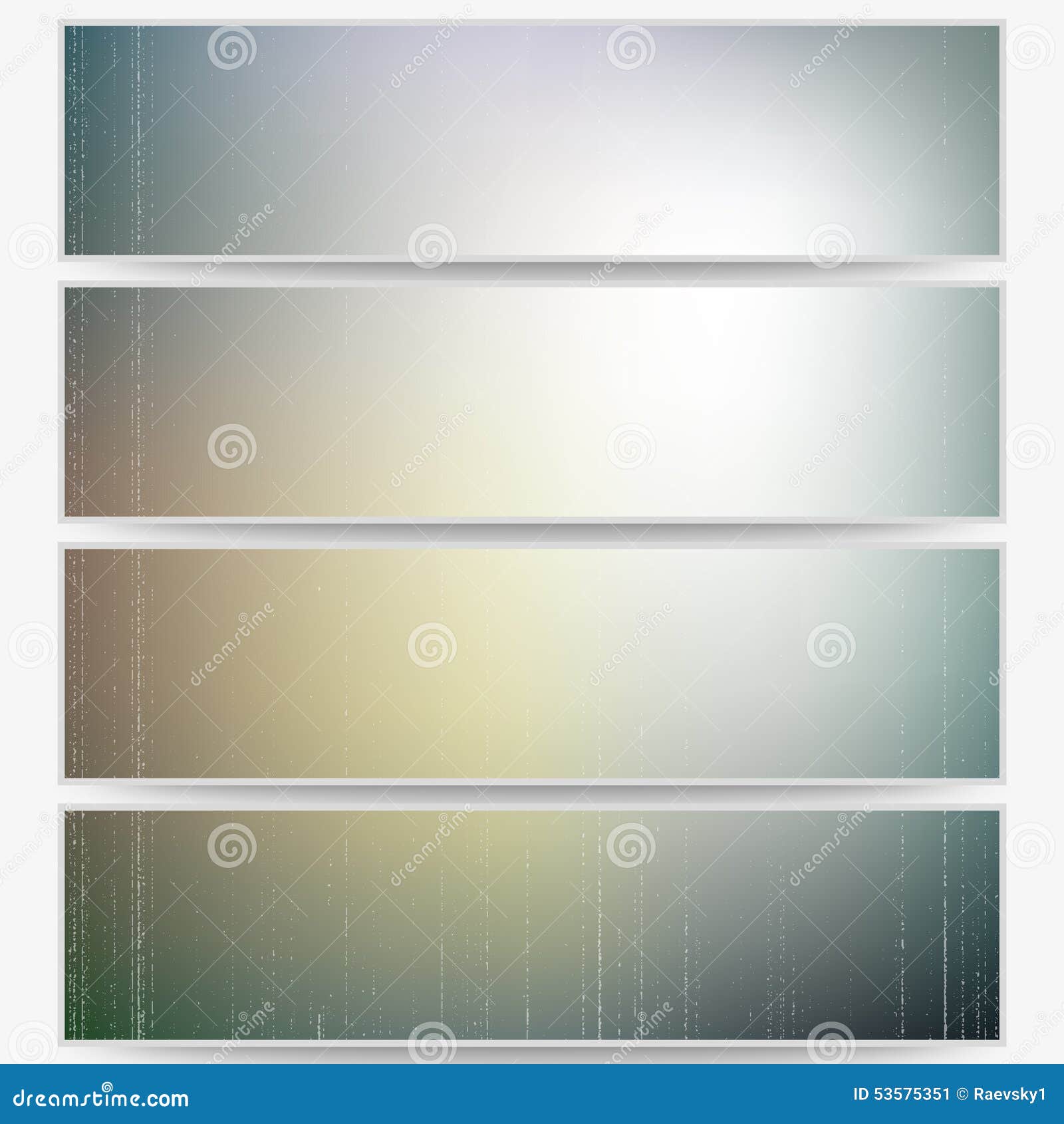 Abstract Unfocused Natural Headers, Blurred Design Stock Vector ...