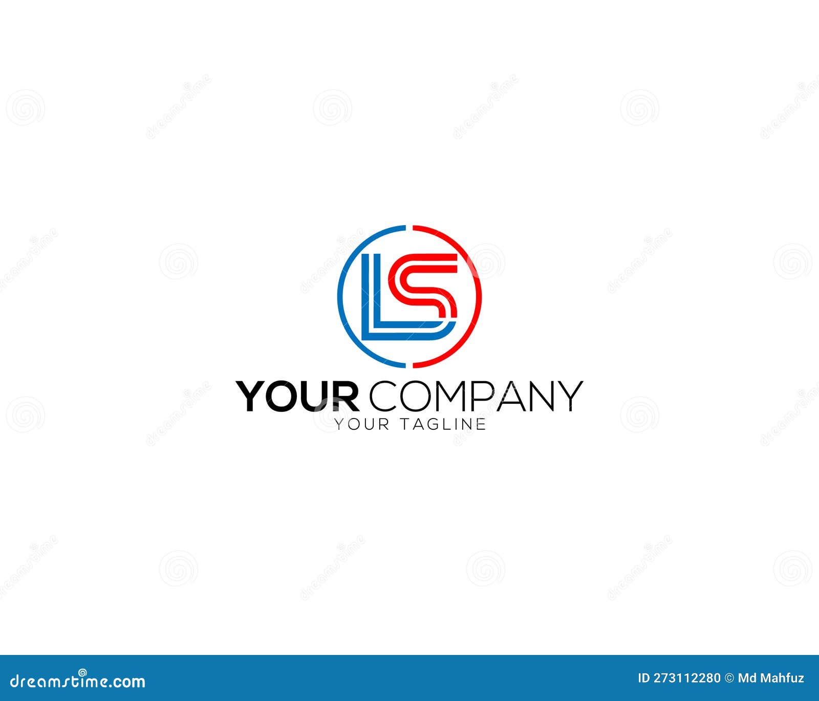 Abstract Unique Letter LS Logo Icon Design Stock Vector - Illustration ...