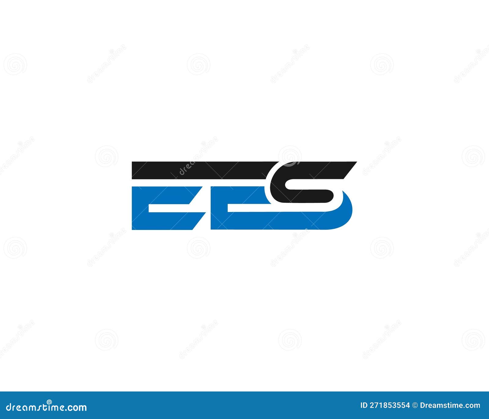 Abstract Unique Simple Letter EES Logo Design Stock Vector ...