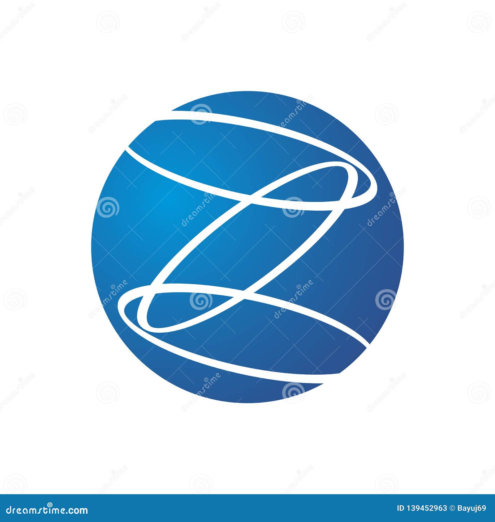 Abstract Unity Symbol of Three Rings, Template Logo Design Stock Vector ...