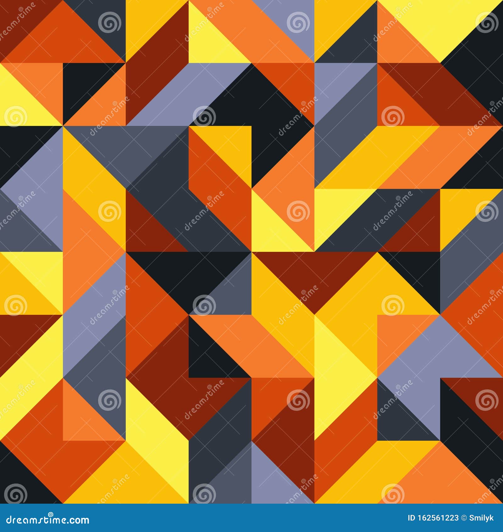 Abstract Universal Bright Seamless Pattern of Gray, Yellow, Orange ...
