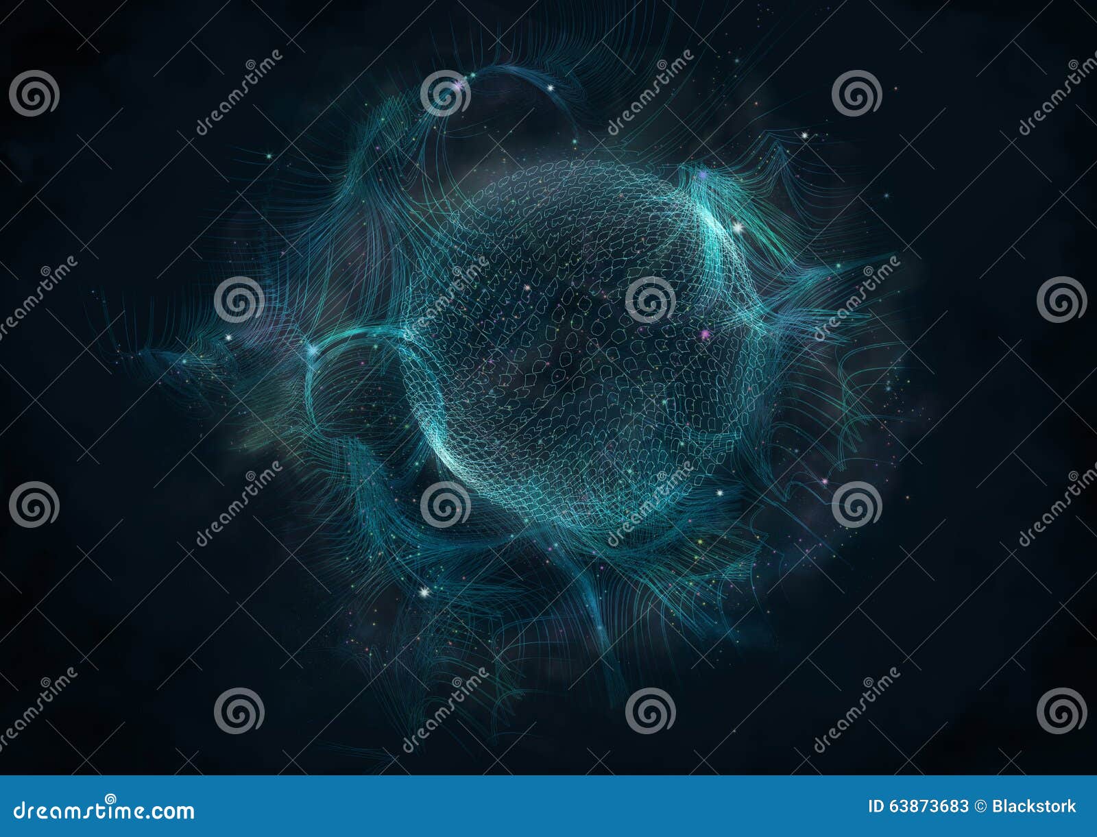 Abstract Universe Map Background Stock Illustration - Illustration of ...