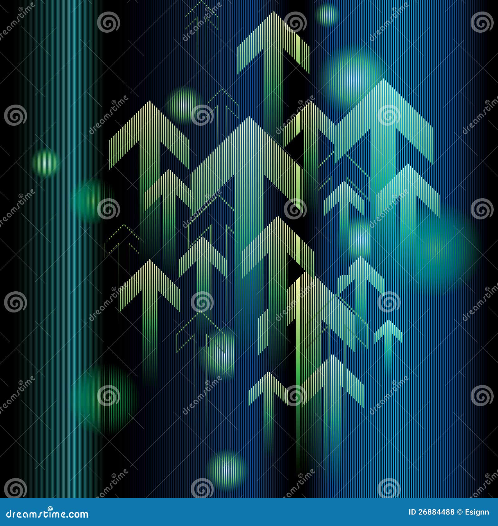 Abstract upward arrow stock vector. Illustration of abstraction - 26884488