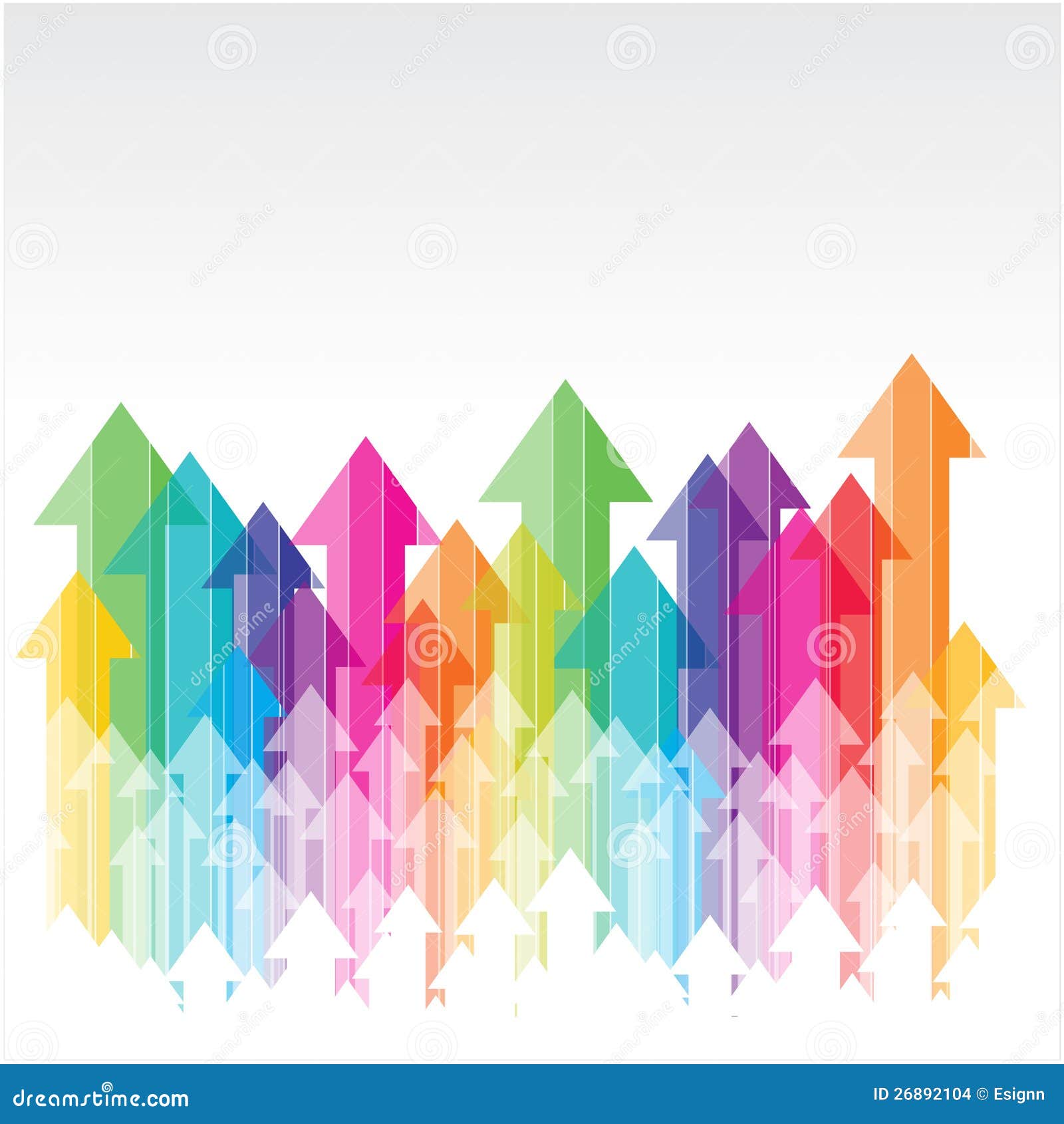 Abstract upward arrow stock vector. Illustration of drawing - 26892104
