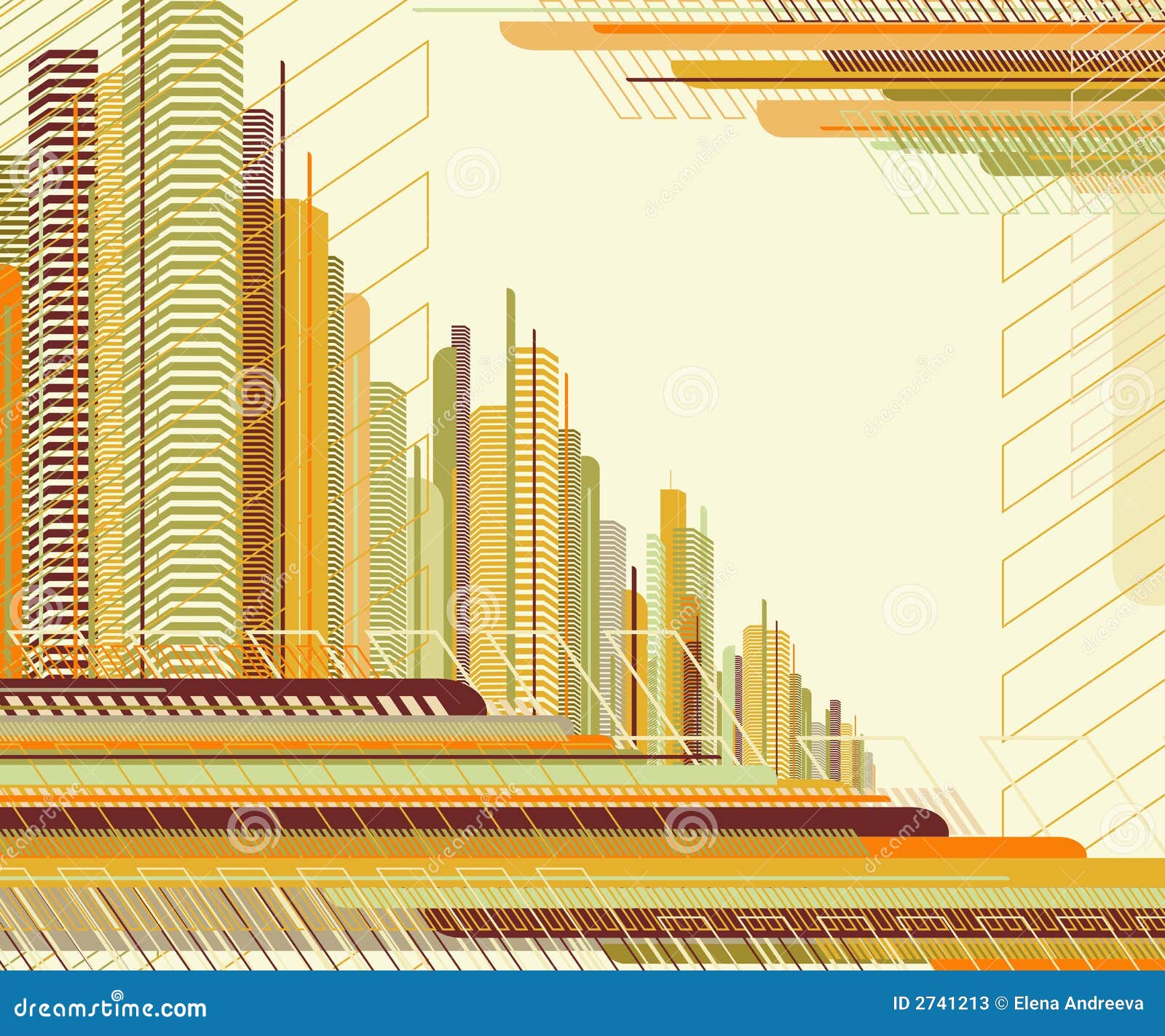 Abstract urban background. stock vector. Illustration of pollution ...